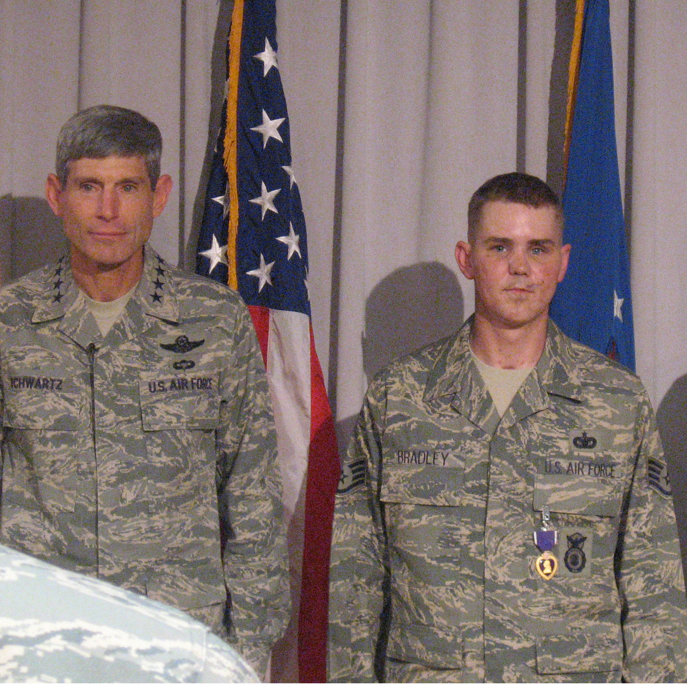 CSAF awards medal to wounded AIrman > Eglin Air Force Base > News