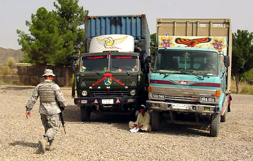 Airmen manage cargo at logistical hub in Afghanistan > Air Force > Display