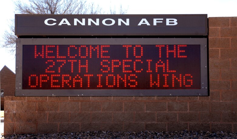 Out with the old, inprocessing with the new > Cannon Air Force Base ...
