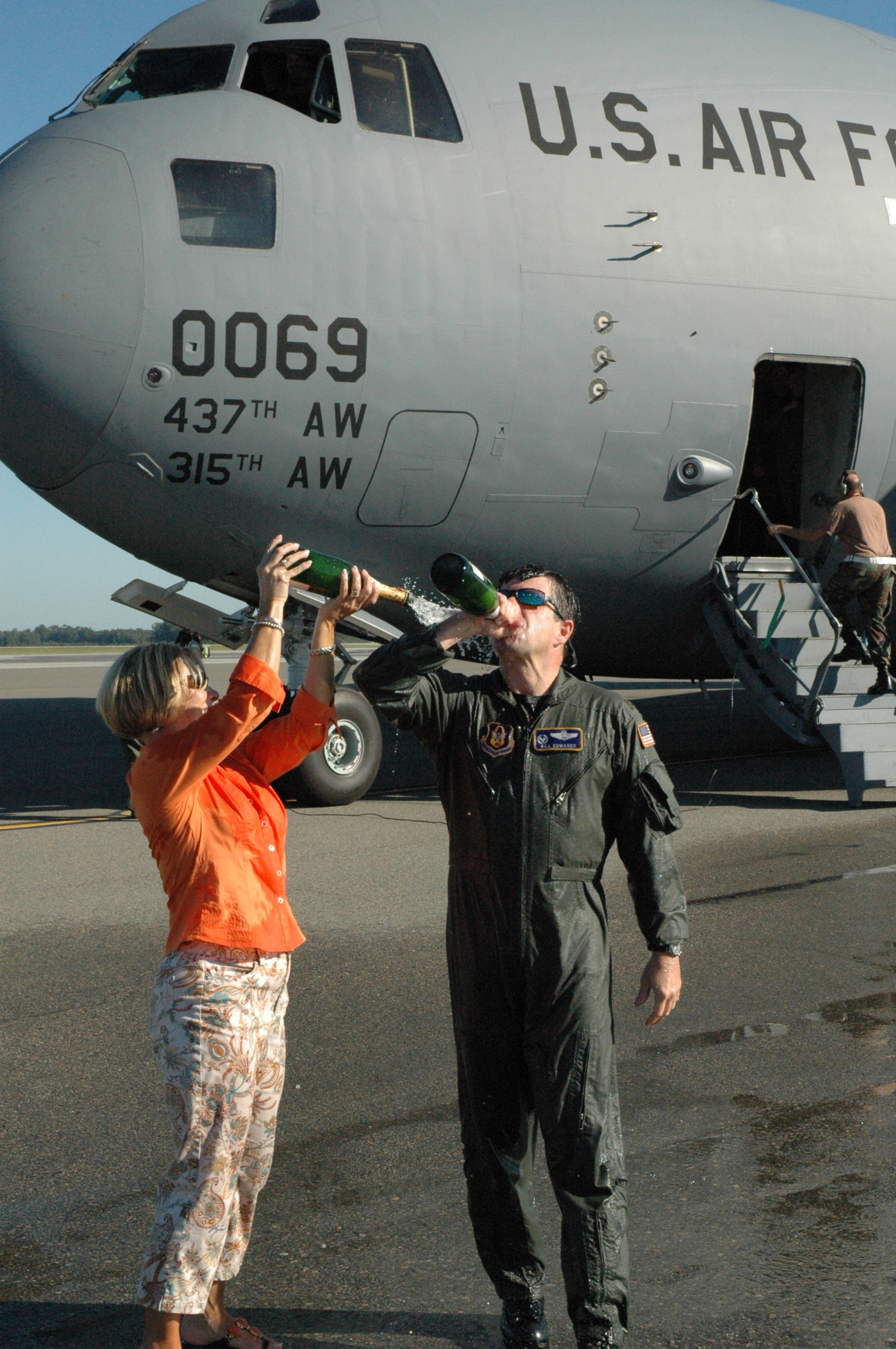 Wing says goodbye to Operations Group Commander after final flight