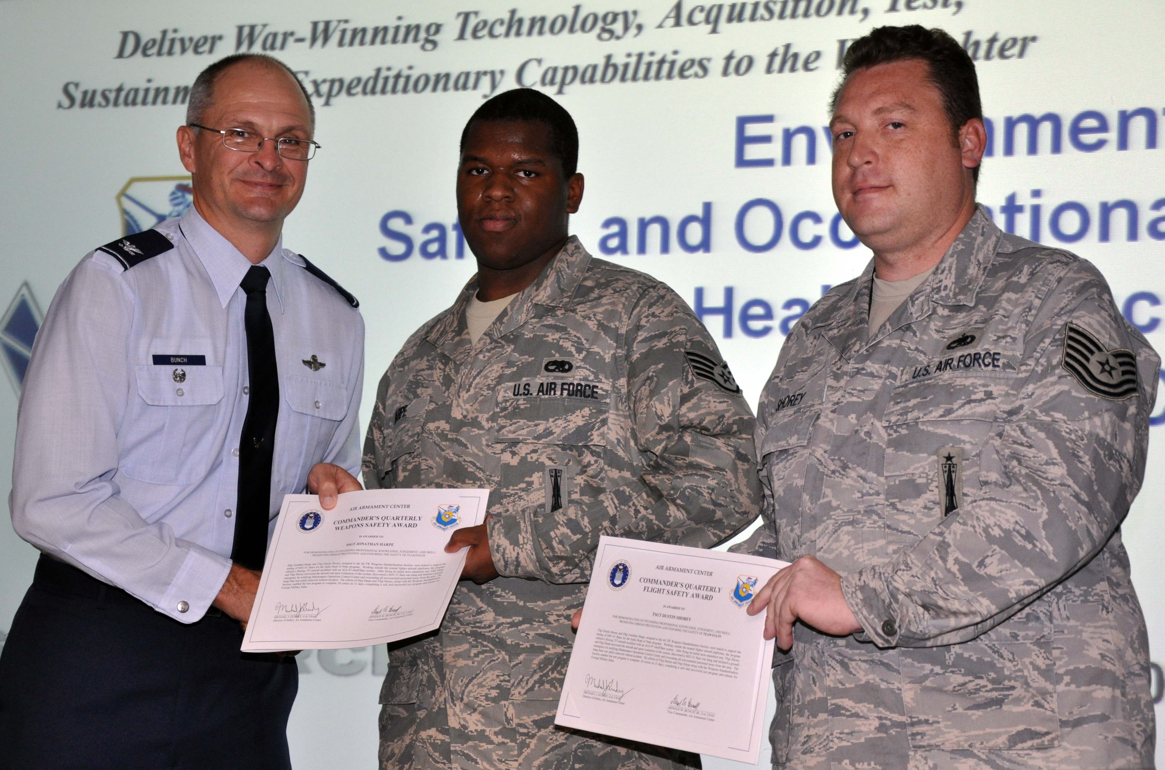 Leadership recognizes safety professionals > Eglin Air Force Base ...