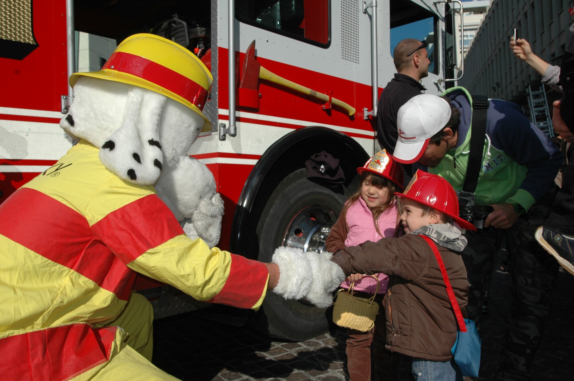 Firefighters, 'Sparky' big hit with Italian community > Aviano Air Base ...
