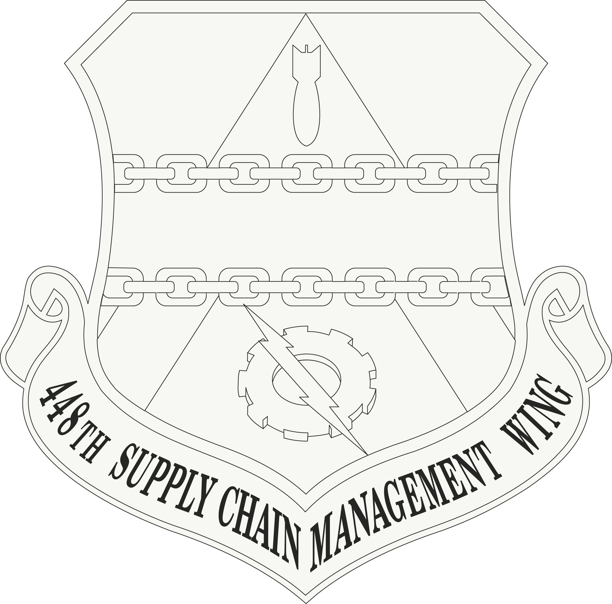 448th Supply Chain Management Wing Shield (Black)