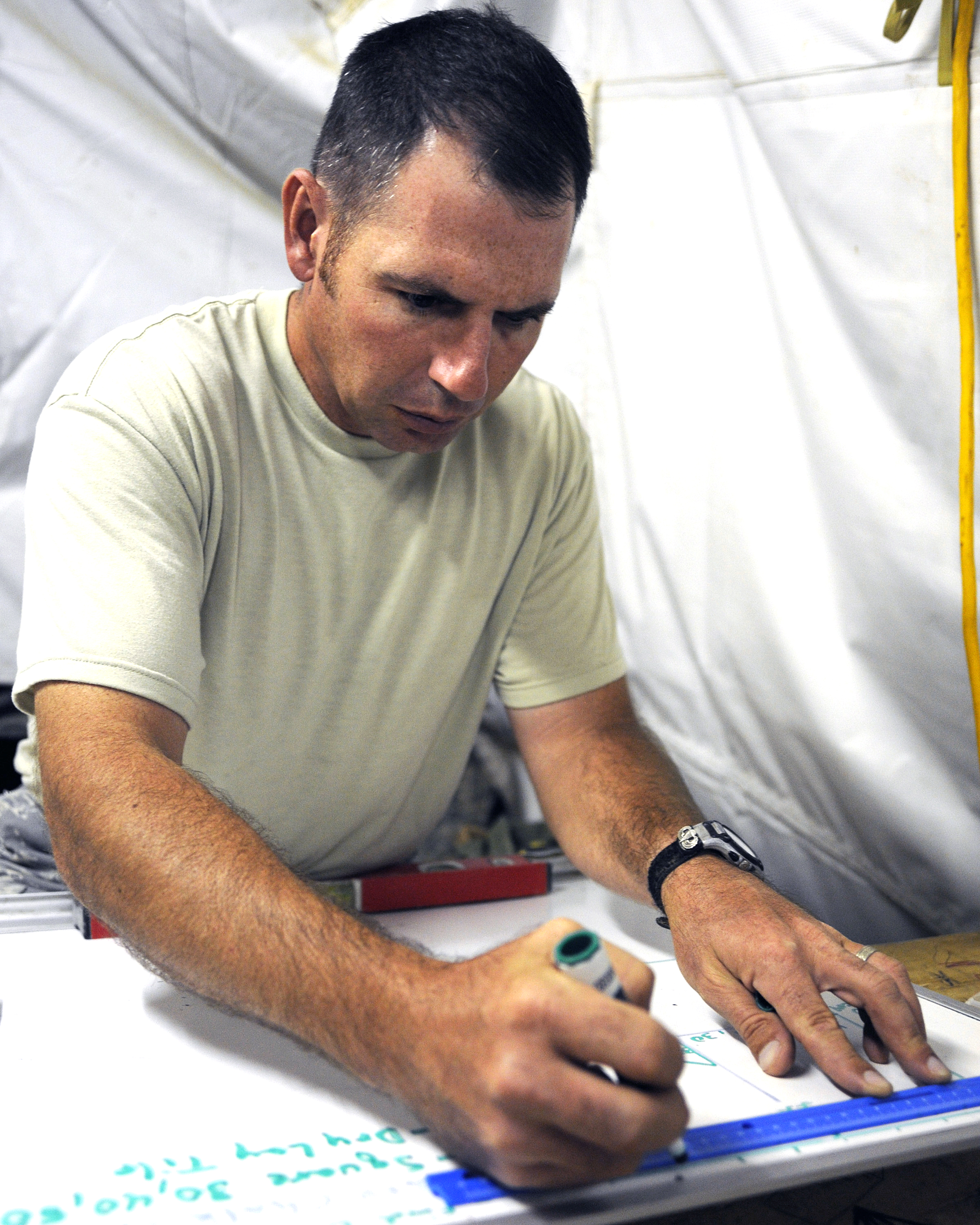 U.S. Air Force tech Sgt. Brian Heck lead builders course instructor ...