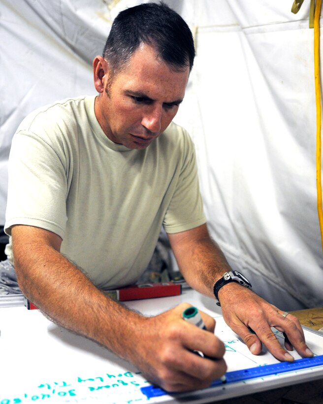 U.S. Air Force tech Sgt. Brian Heck lead builders course instructor ...
