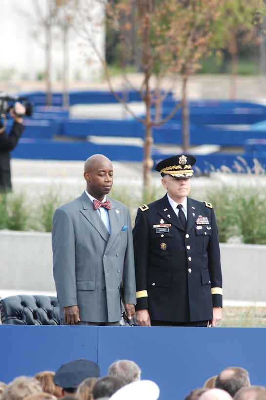 Retired U.S. Navy Rear Adm. Barry C. Black, left, the chaplain of the U ...