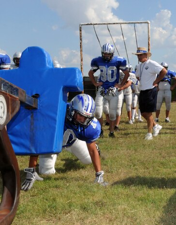 Randolph High football practice 4