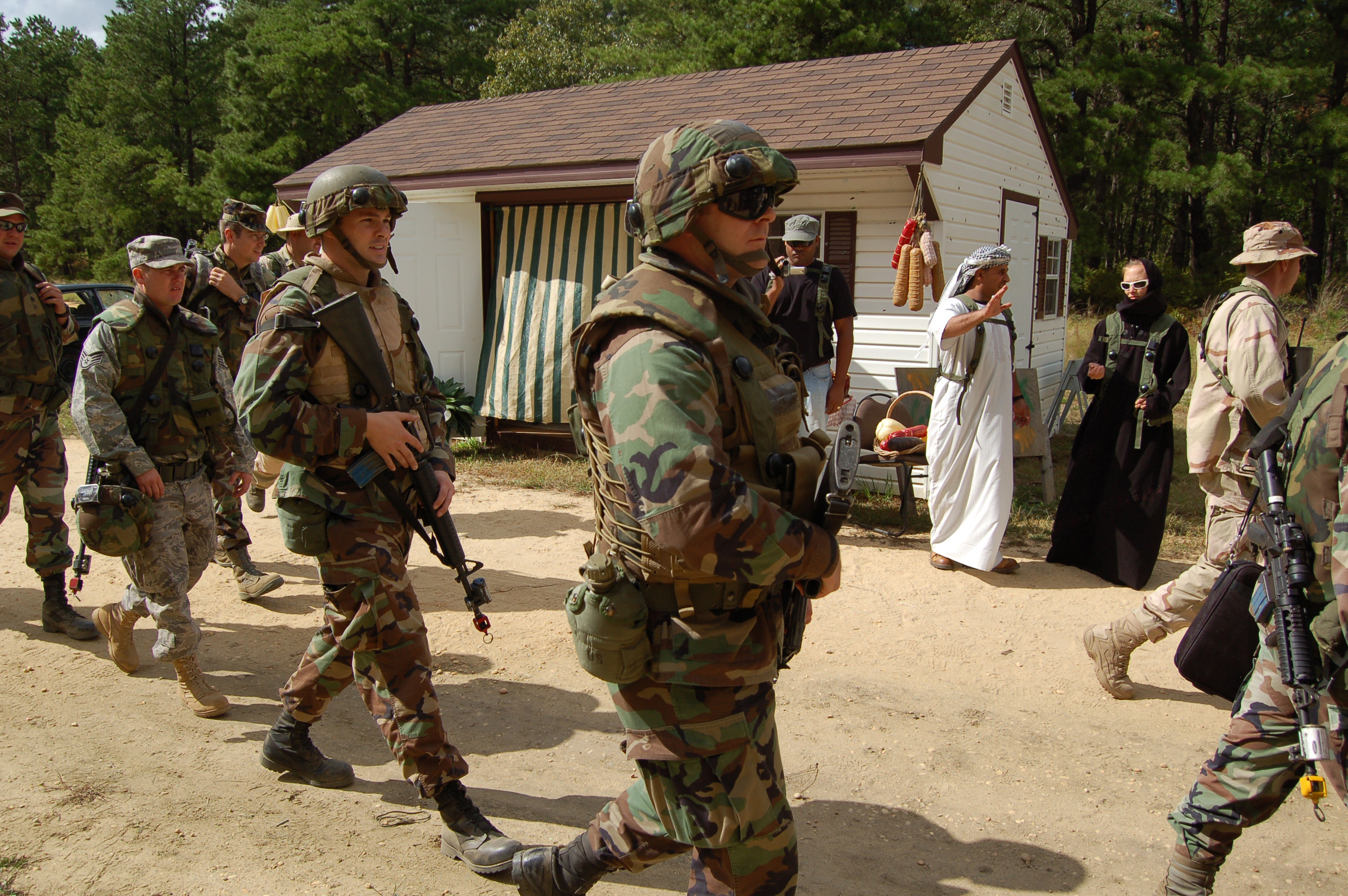 A scene from Air Force Exercise Eagle Flag 08-6