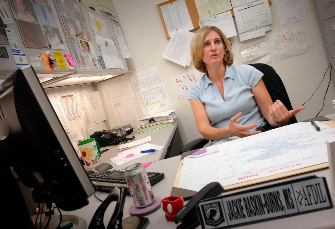 Jackie Raskin-Burns, a supervisory DNA analyst at the Armed Forces DNA ...