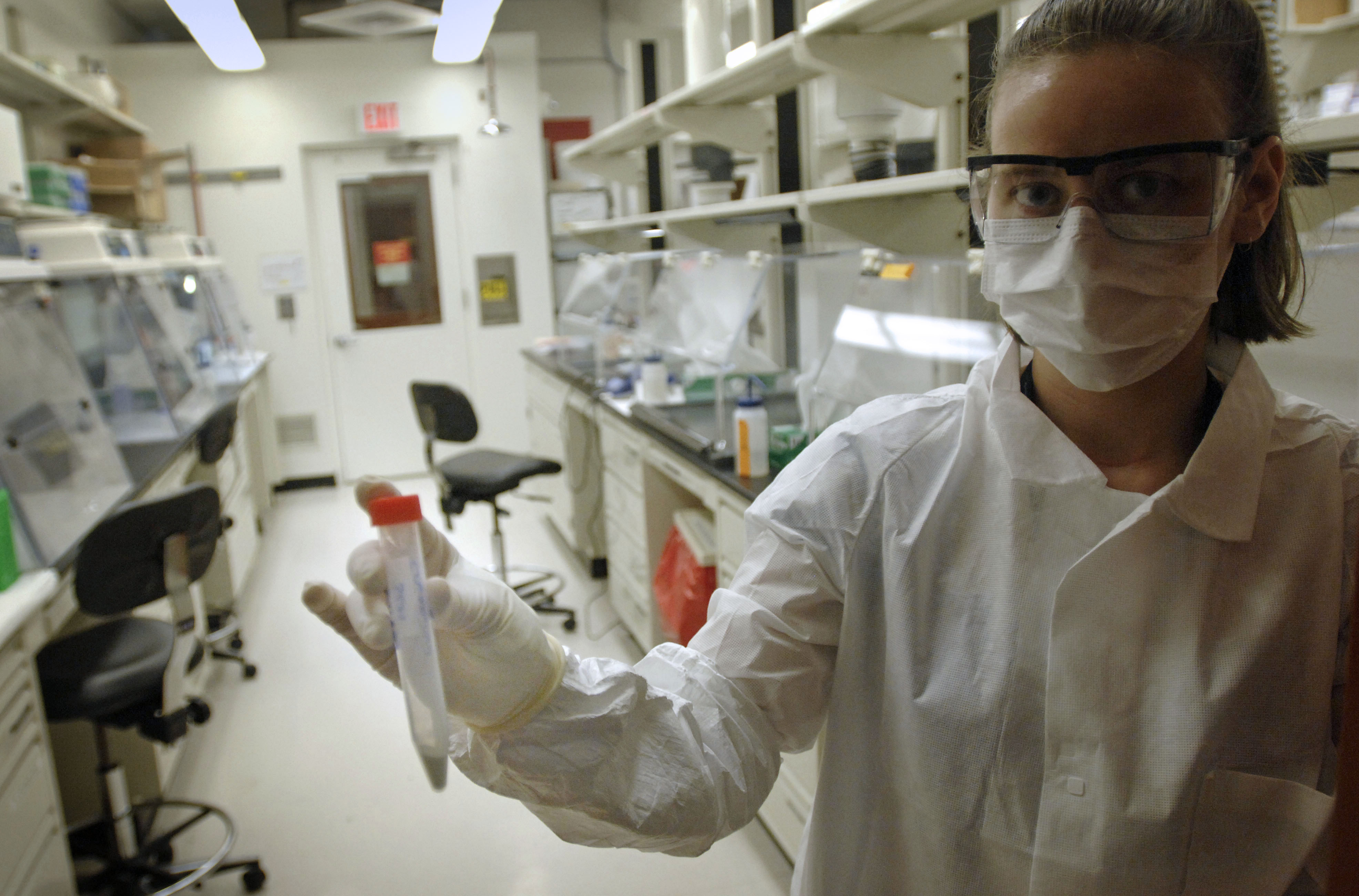 Carla Paintner, a supervisory DNA analyst at the Armed Forces DNA ...