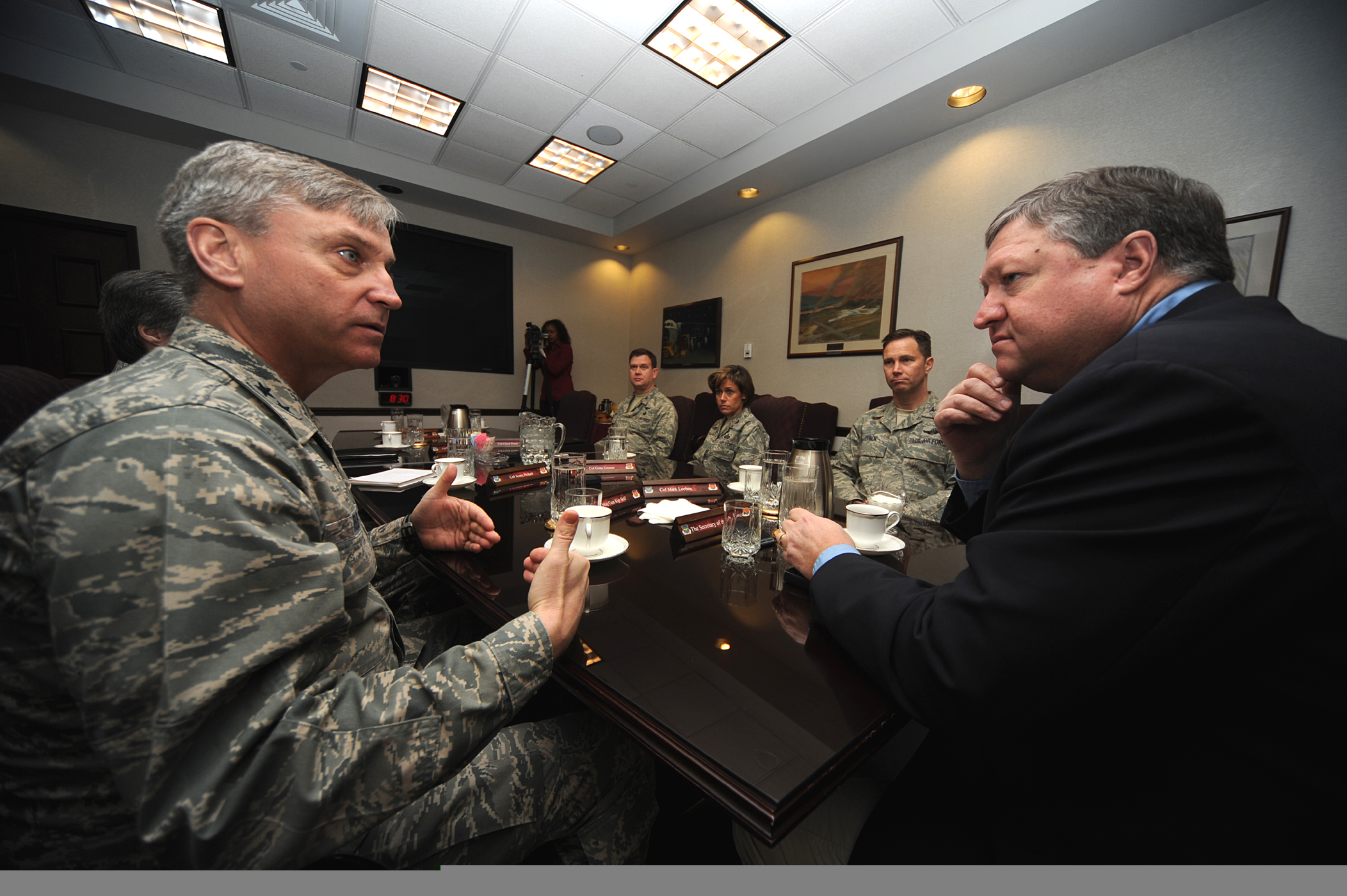 In photos: Secretary of the Air Force visits Expeditionary Center ...