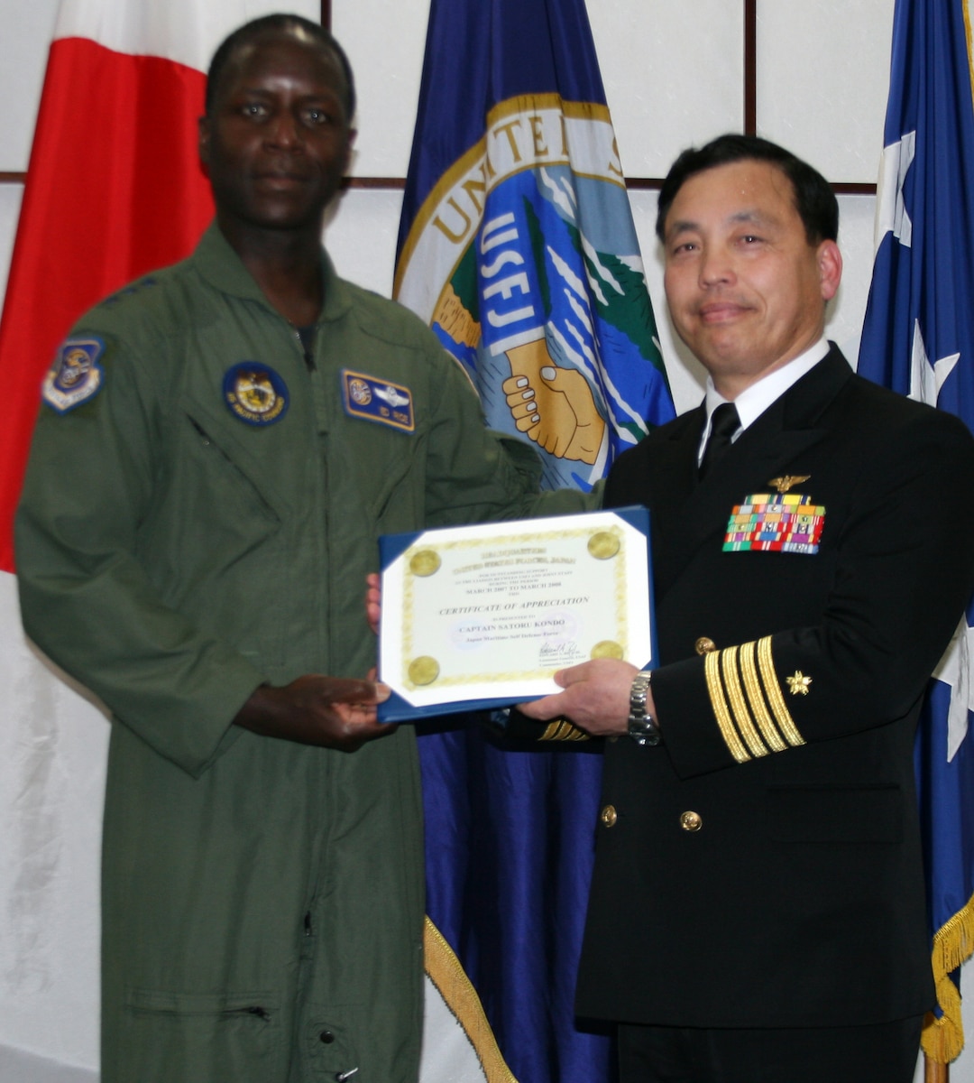 Japanese military officers receive recognition > Kadena Air Base > News