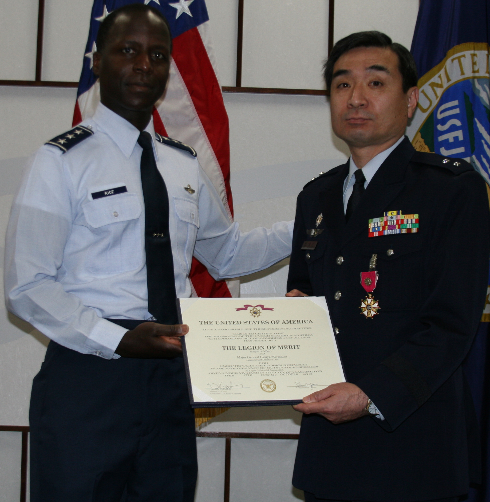 Japanese military officers receive recognition > Kadena Air Base ...