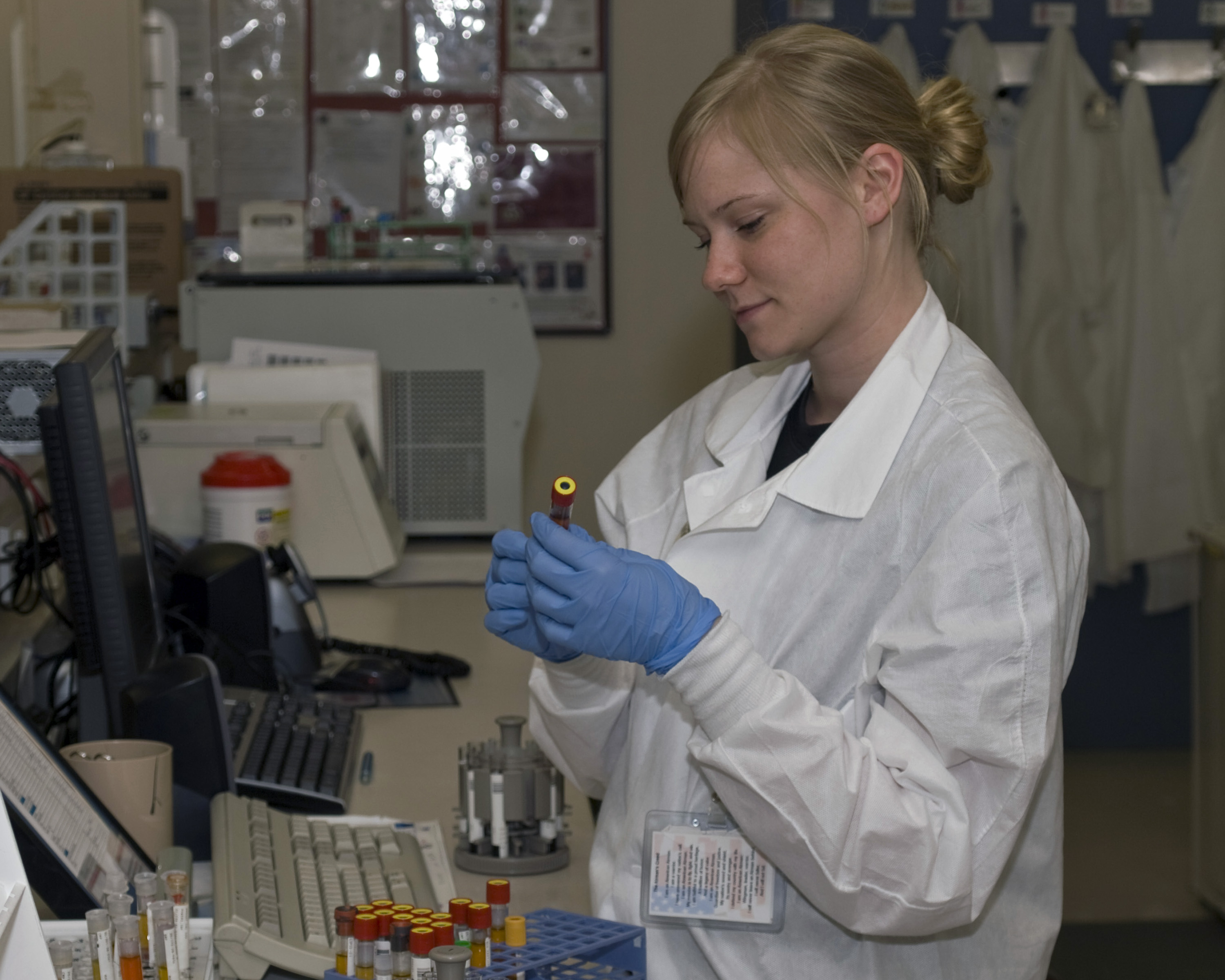 Lab technician exemplifies Air Force Core Values > Royal Air Force ...