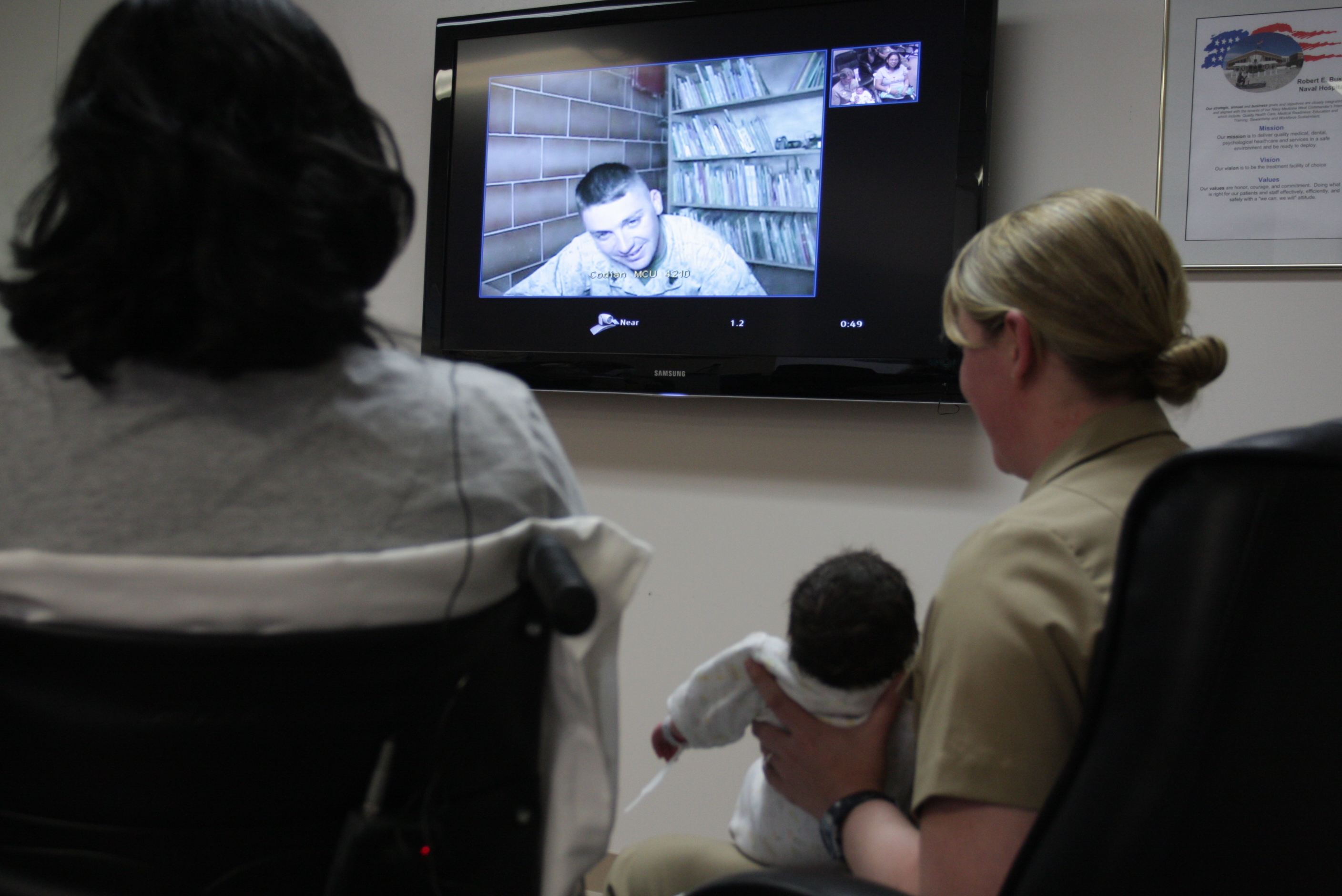 Deployed Marine meets newborn via video call > United States Marine ...