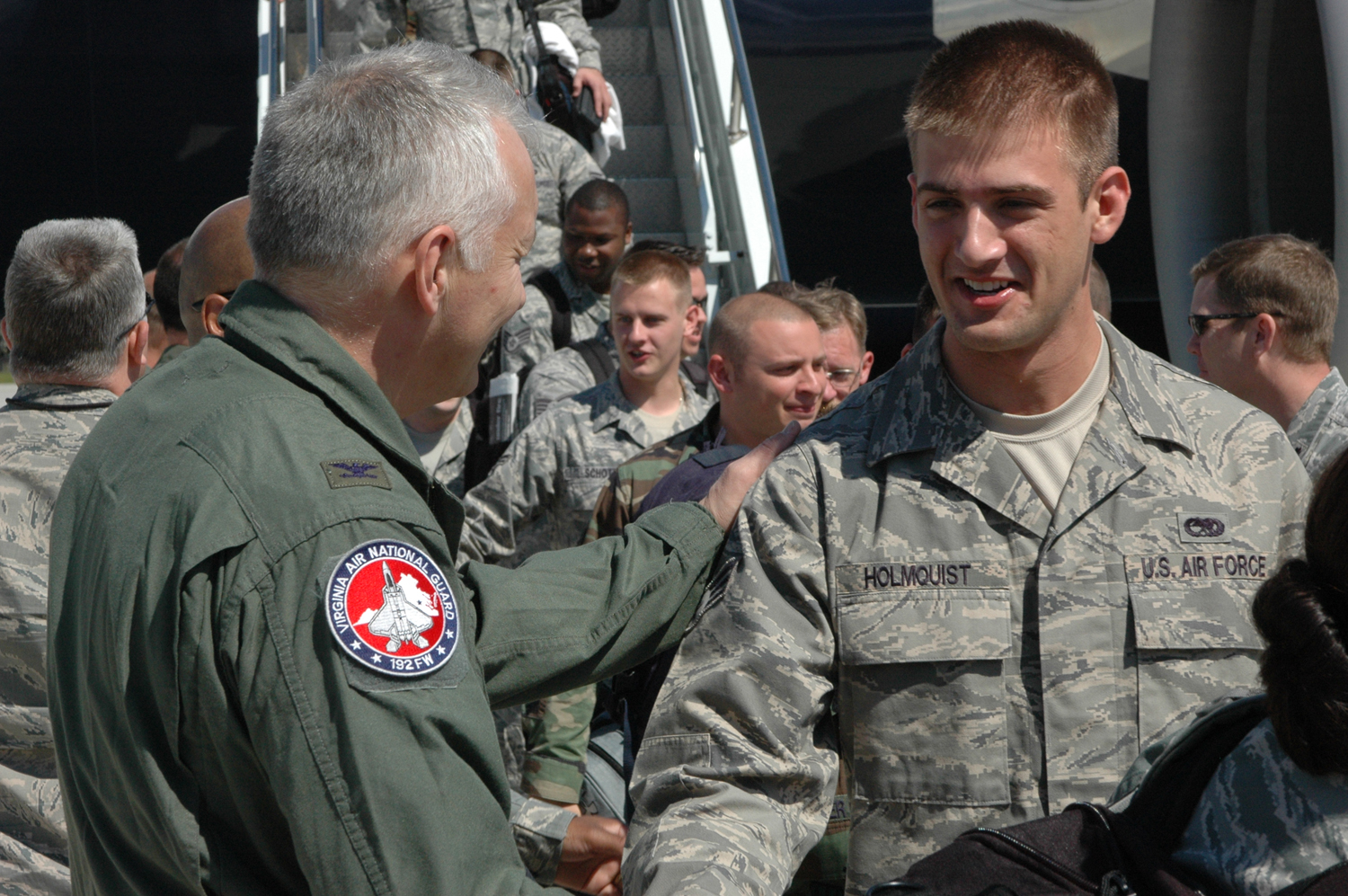 Airmen return from a 120-day deployment to Kadena Air Base