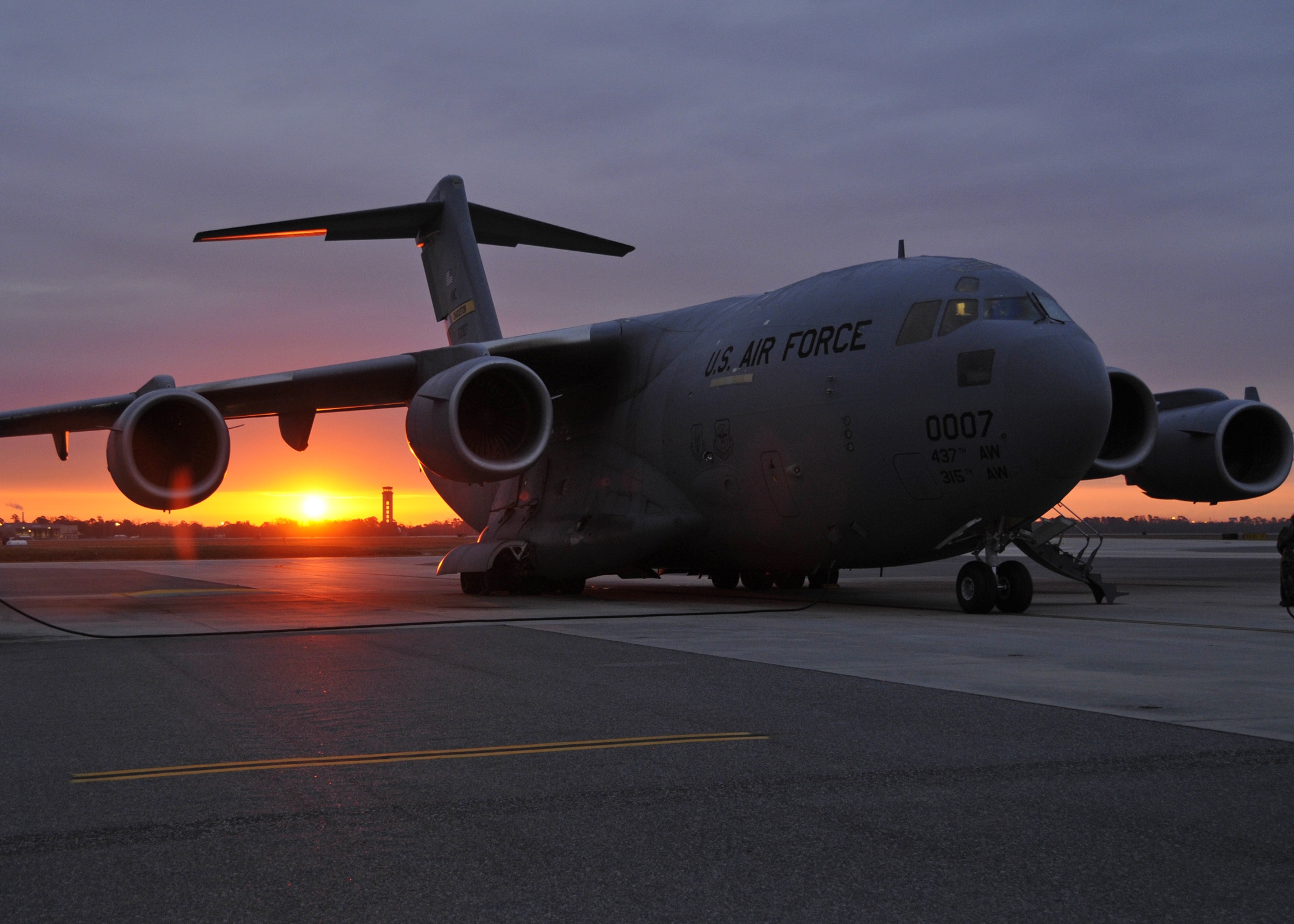 C-17 Globemaster III on the runway