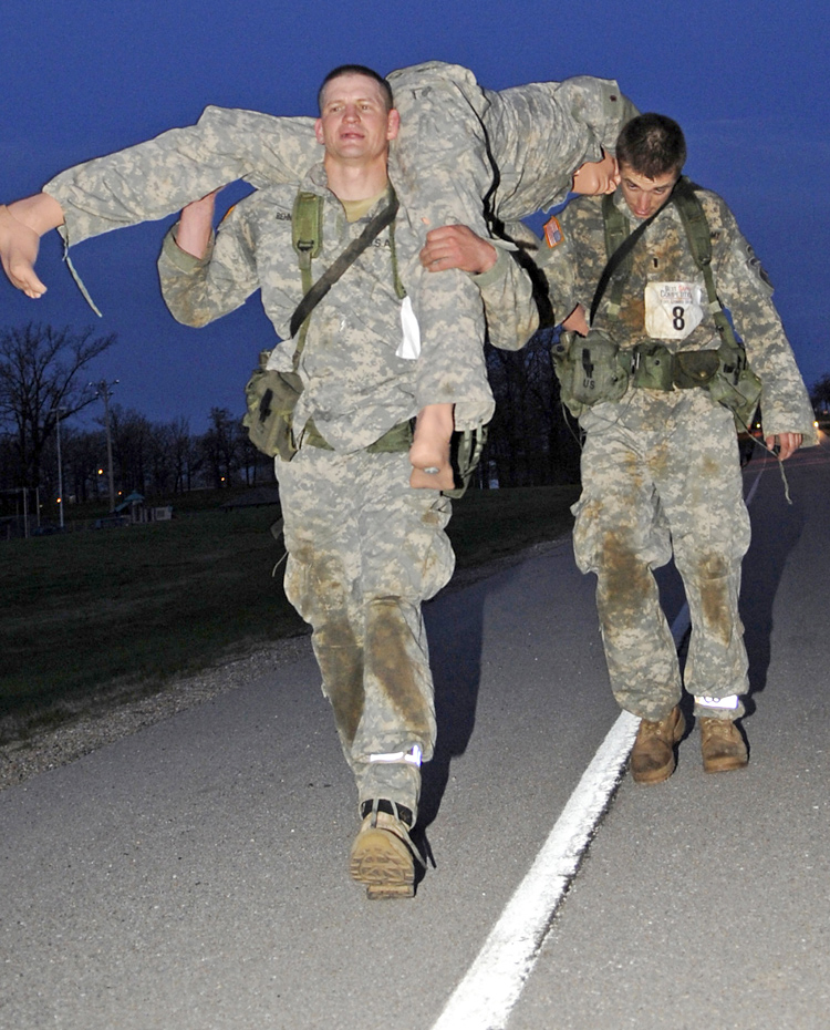 U.S. Army Master Sgt. Michael Behkendorf and 1st Lt. Shawn Hogan ...