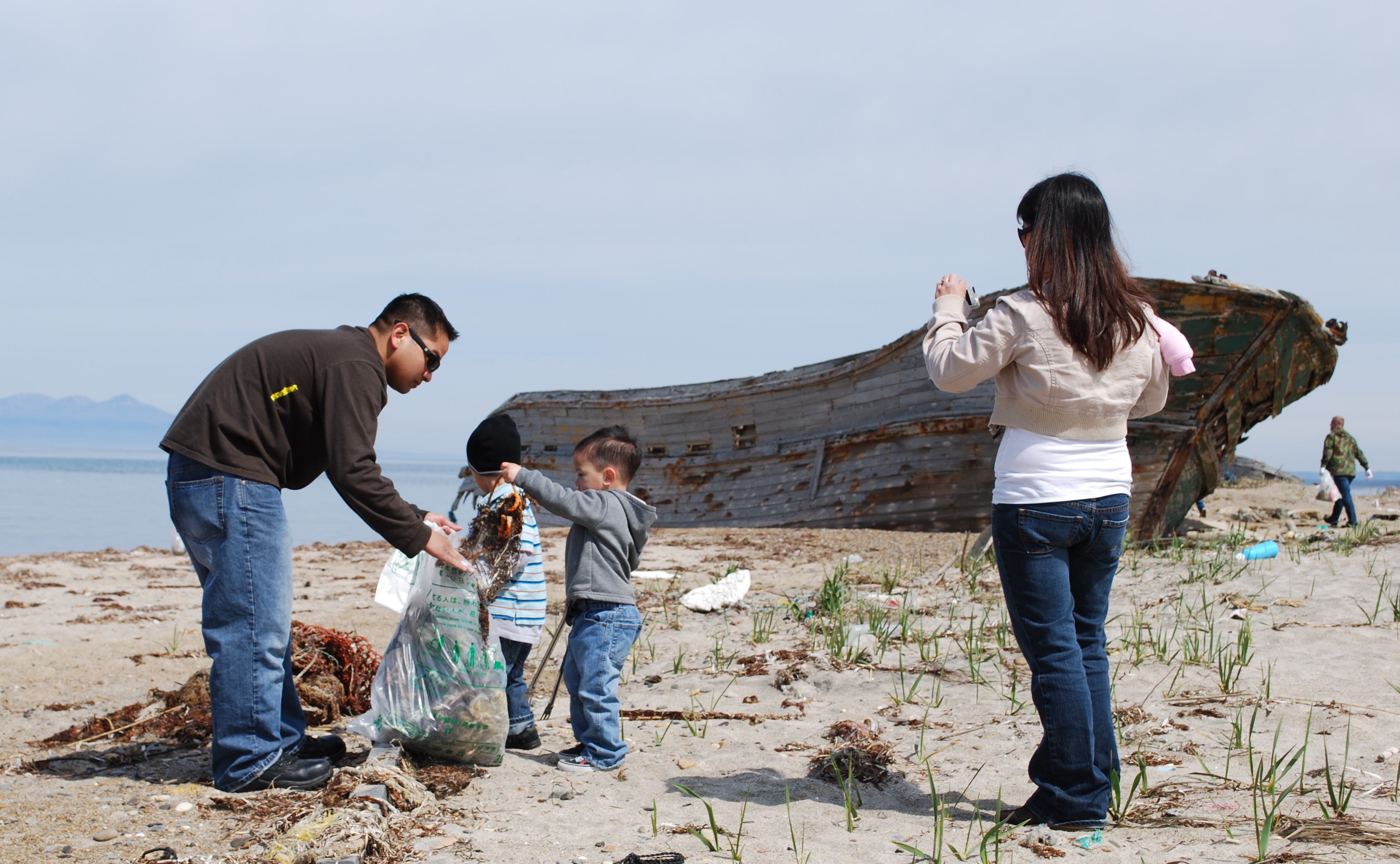 Airmen, Sailors, Japanese clean up Ship Wreck Beach > Misawa Air Base ...