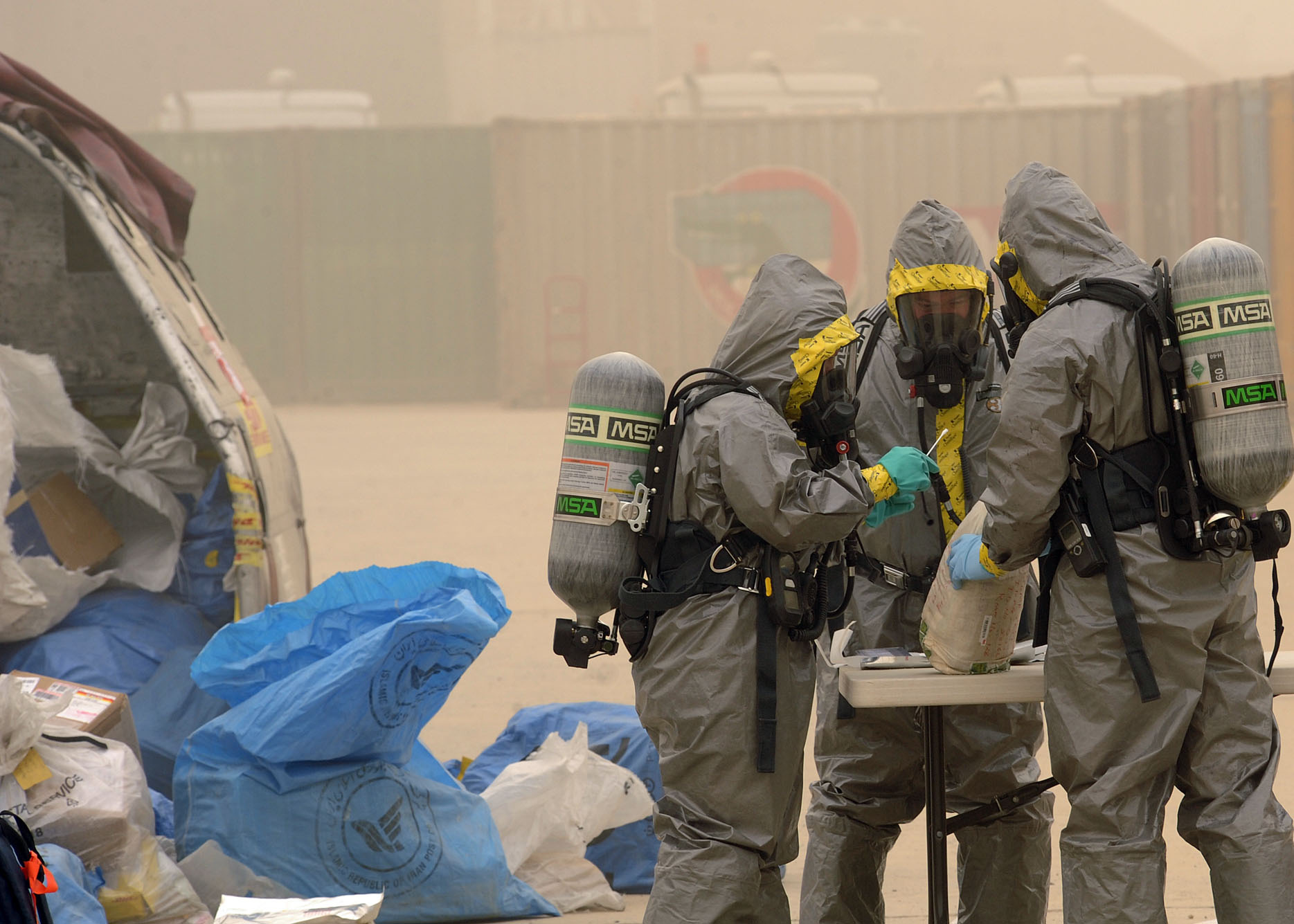 Airmen inspect exiled mail for hazardous material > U.S. Air Forces ...