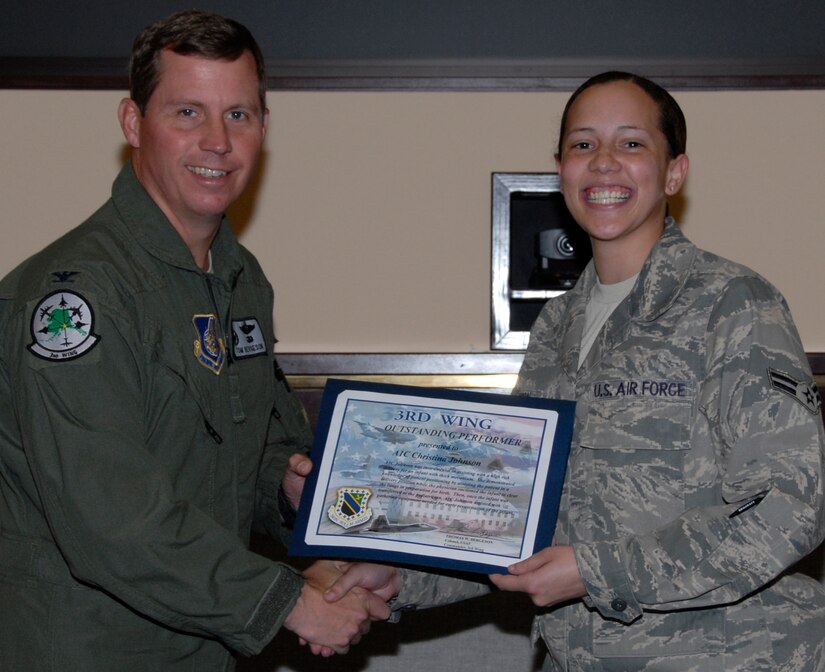 3rd Wing's outstanding performer > Joint Base Elmendorf-Richardson ...