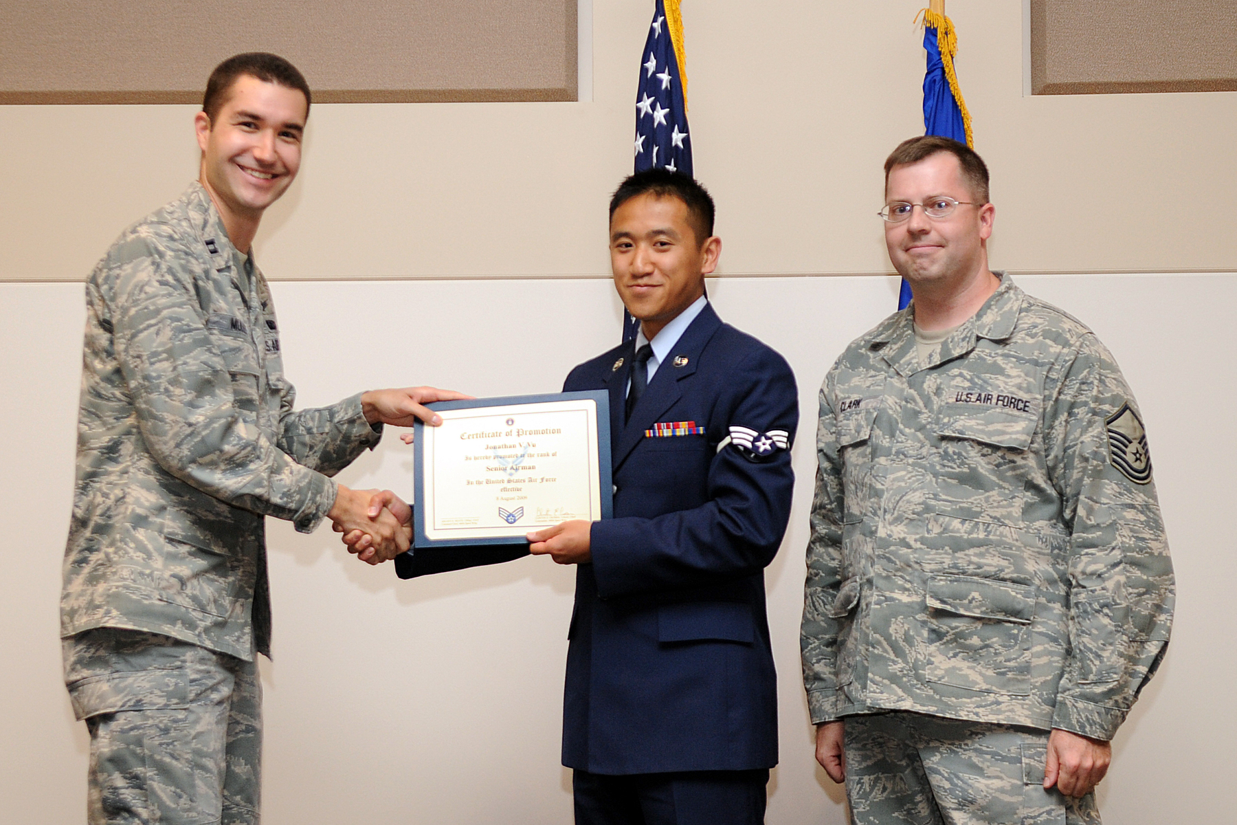 460th Space Wing promotion ceremony - July 2009
