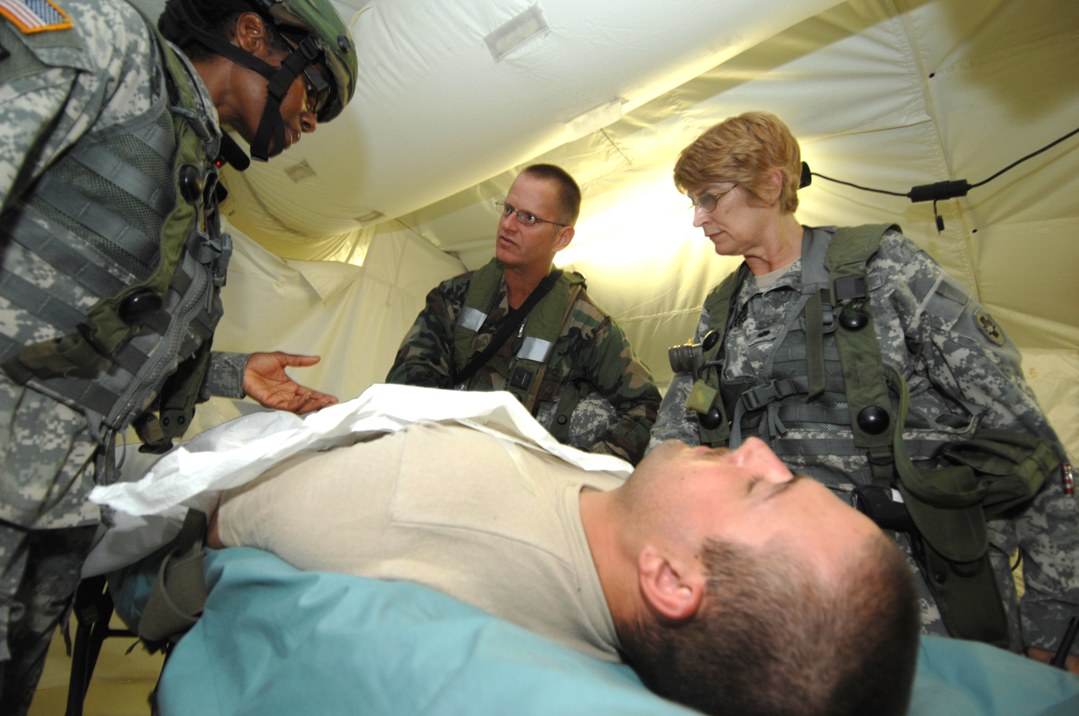 Air evacuation liaison team's battle buddies wear Army green > Air ...