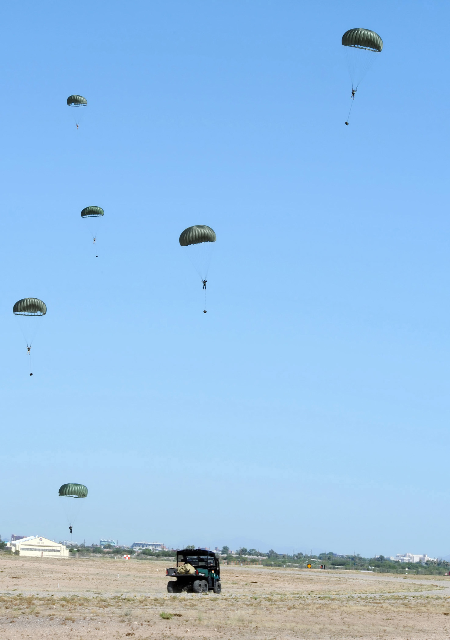 Multi-lift airdrop at Davis-Monthan AFB