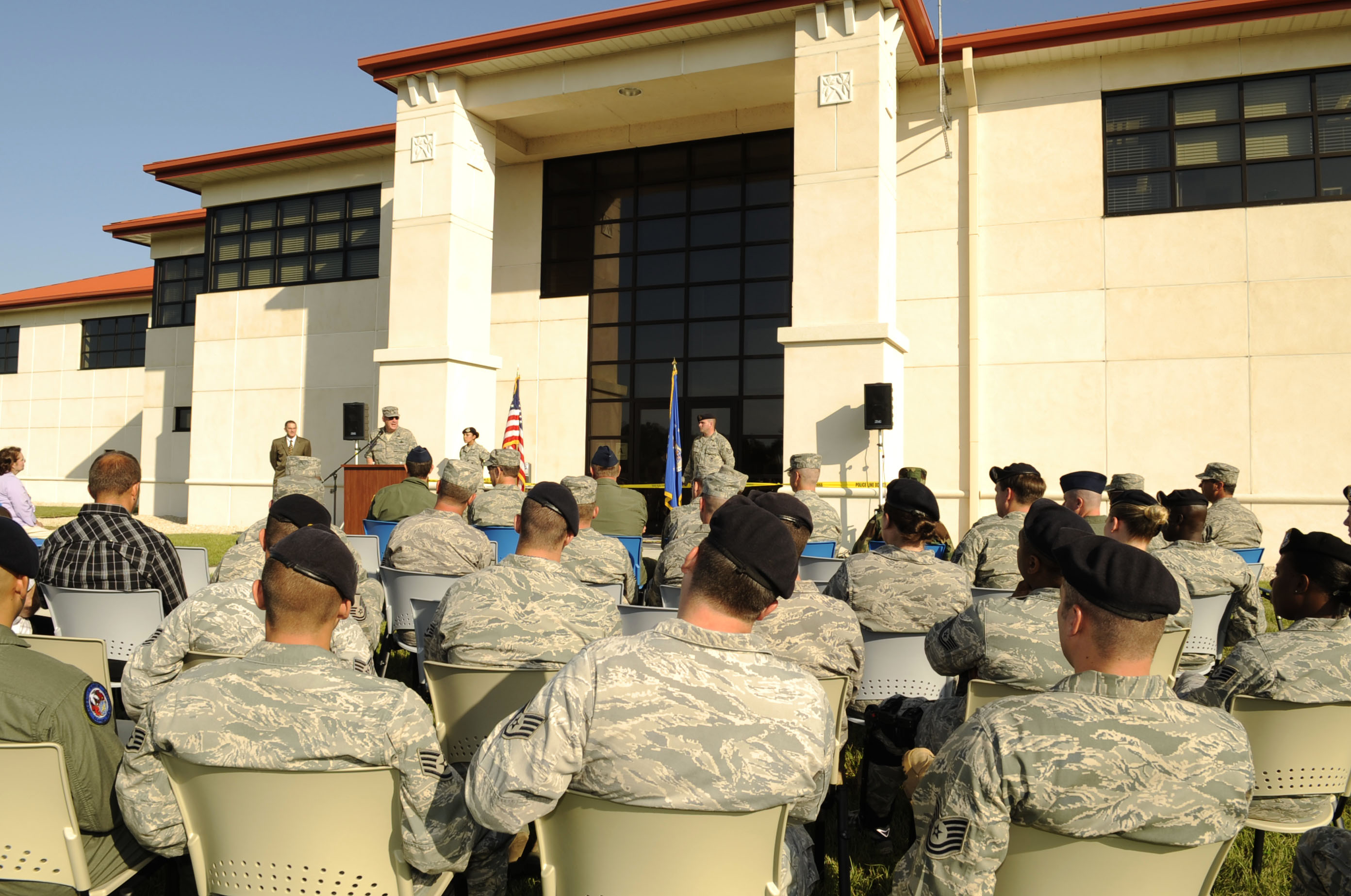 Security Forces ribbon cutting ceremony