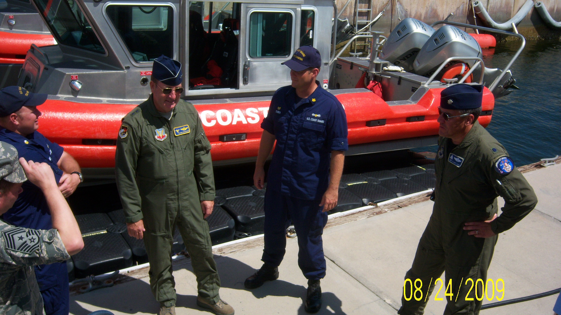 General thanks Coast Guard for continuous shuttle support > CONR-1AF ...