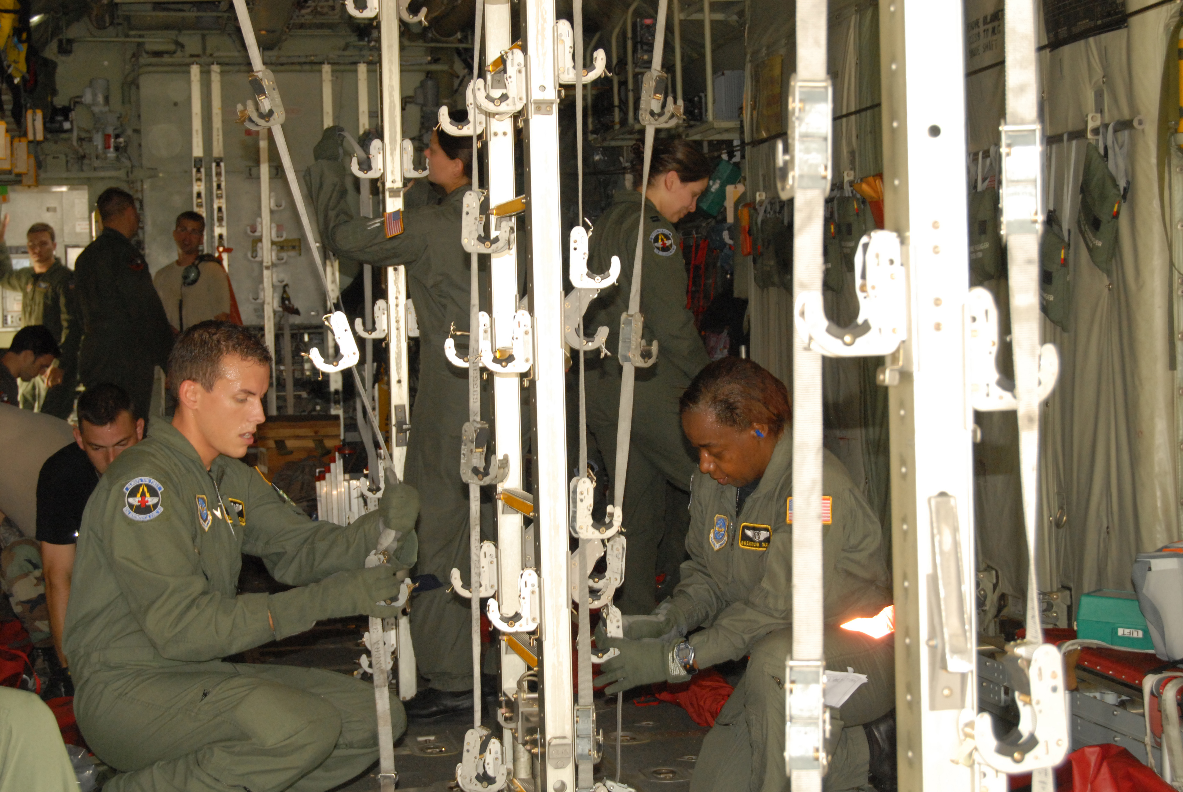 Technicians and nurses on the mission > Pope Field > Article Display