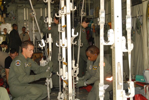 Technicians and nurses on the mission > Pope Field > Article Display