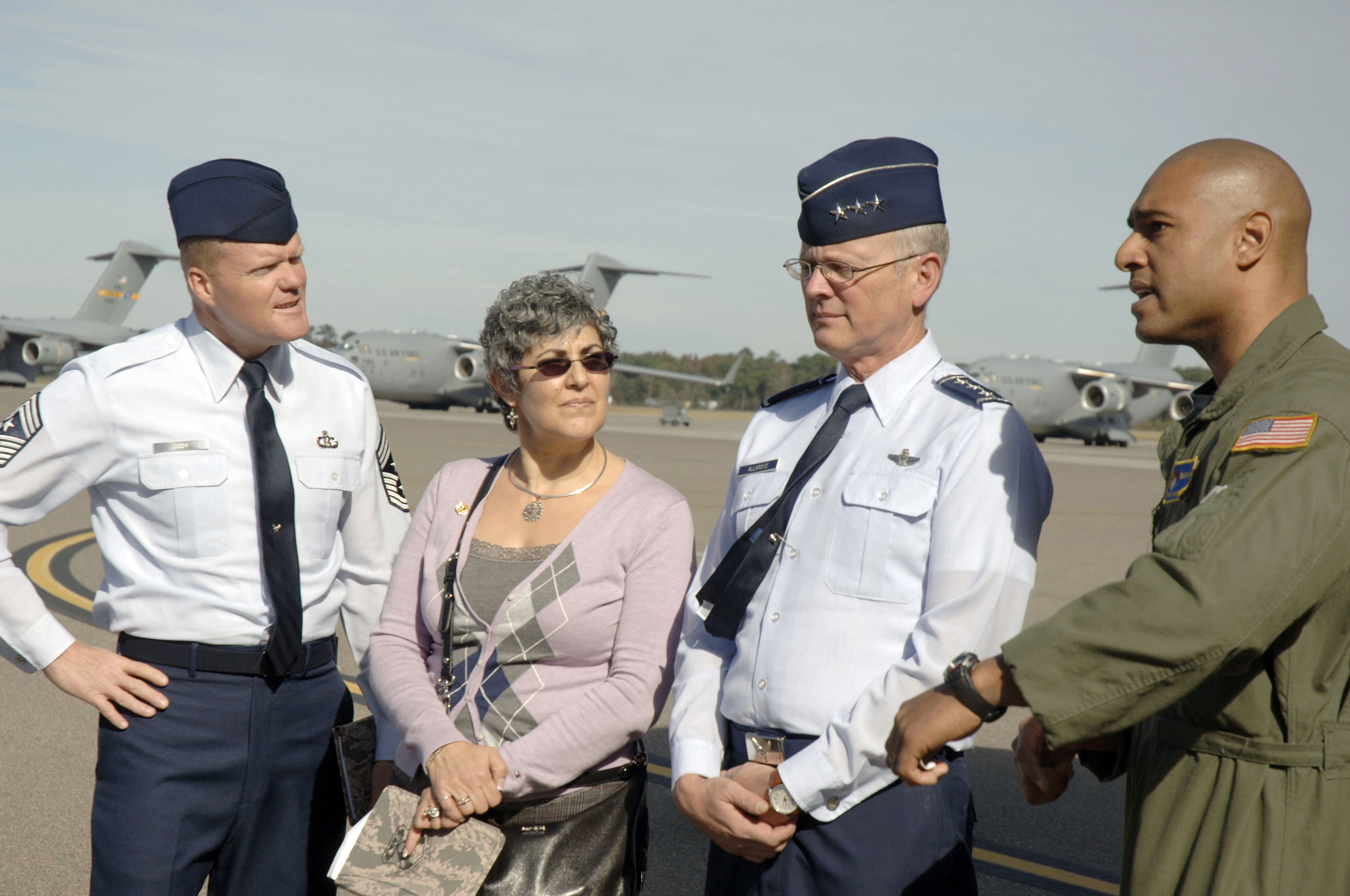 Eighteenth Air Force Commander visit Charleston AFB
