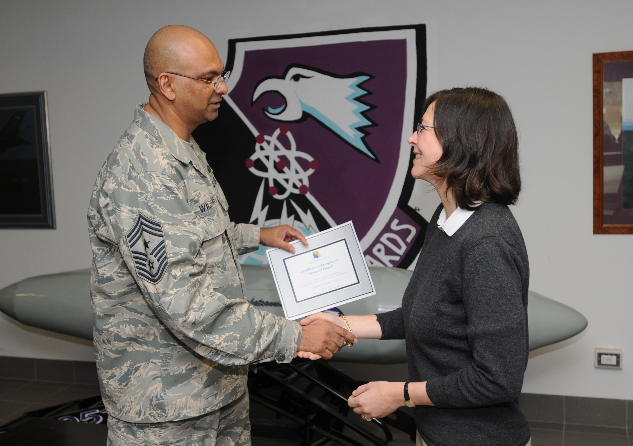 Wing leadership recognizes Aviano's Finest > Aviano Air Base > Display
