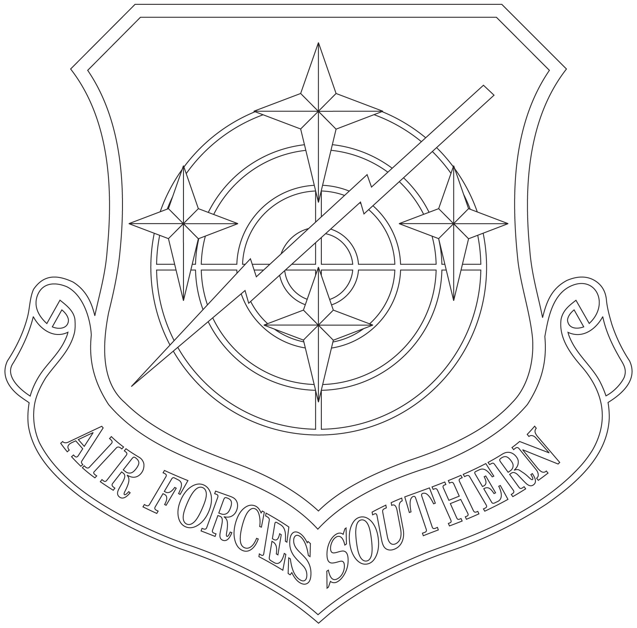 air force insignia coloring pages