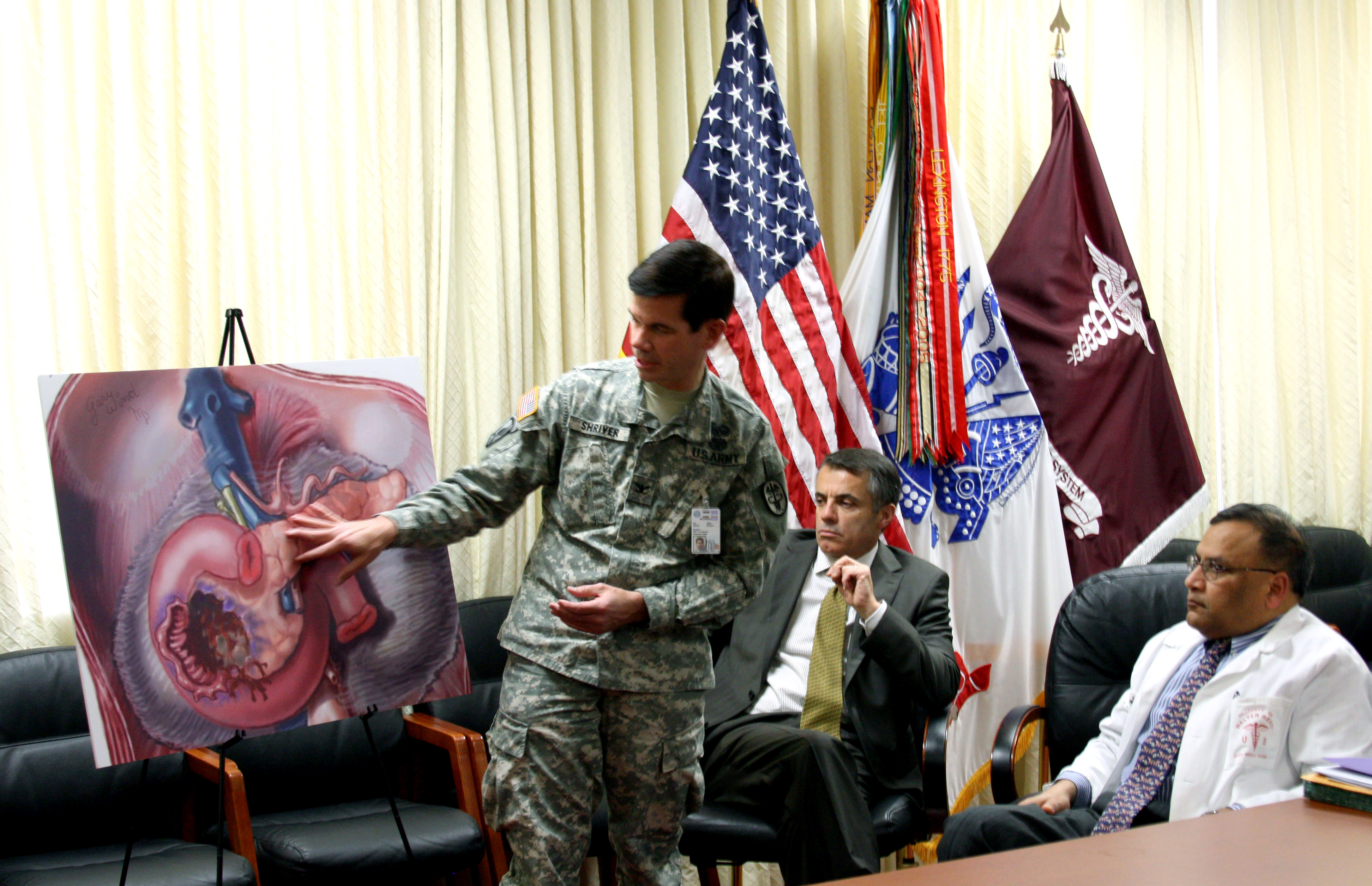 Army Col. (Dr.) Craig D. Shriver, chief of general surgery at Walter ...
