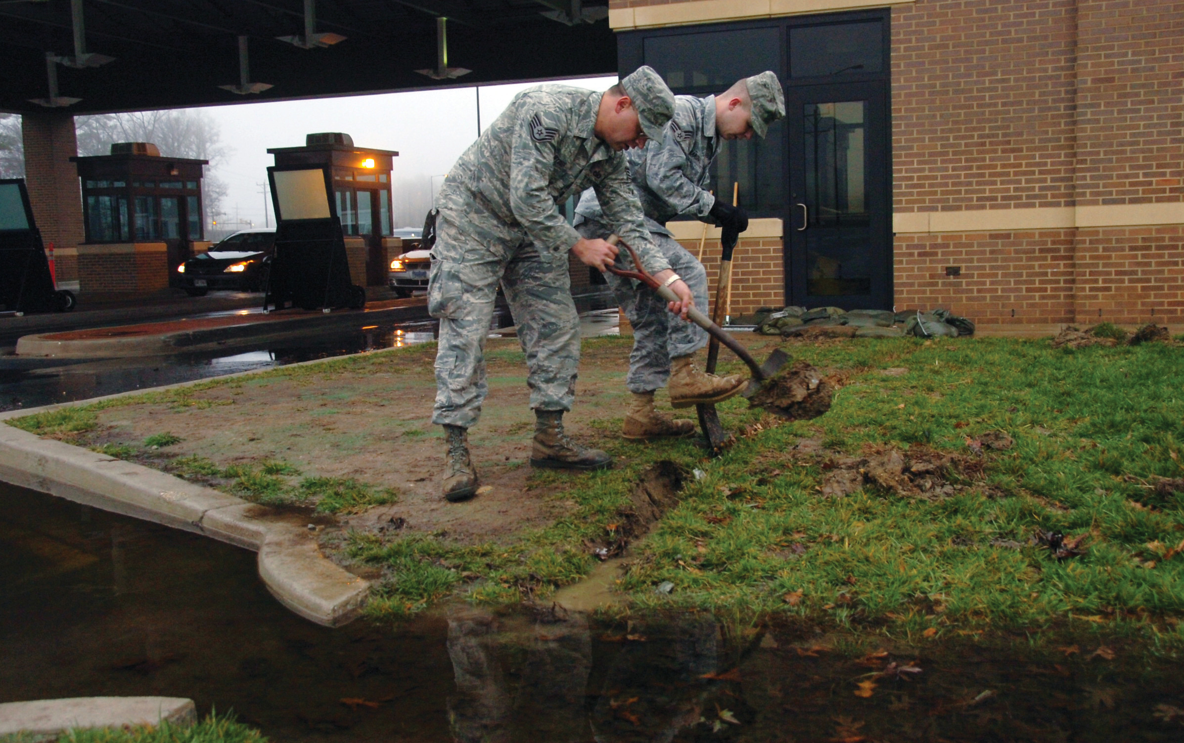316 SFS COMBATS INCLEMENT WEATHER