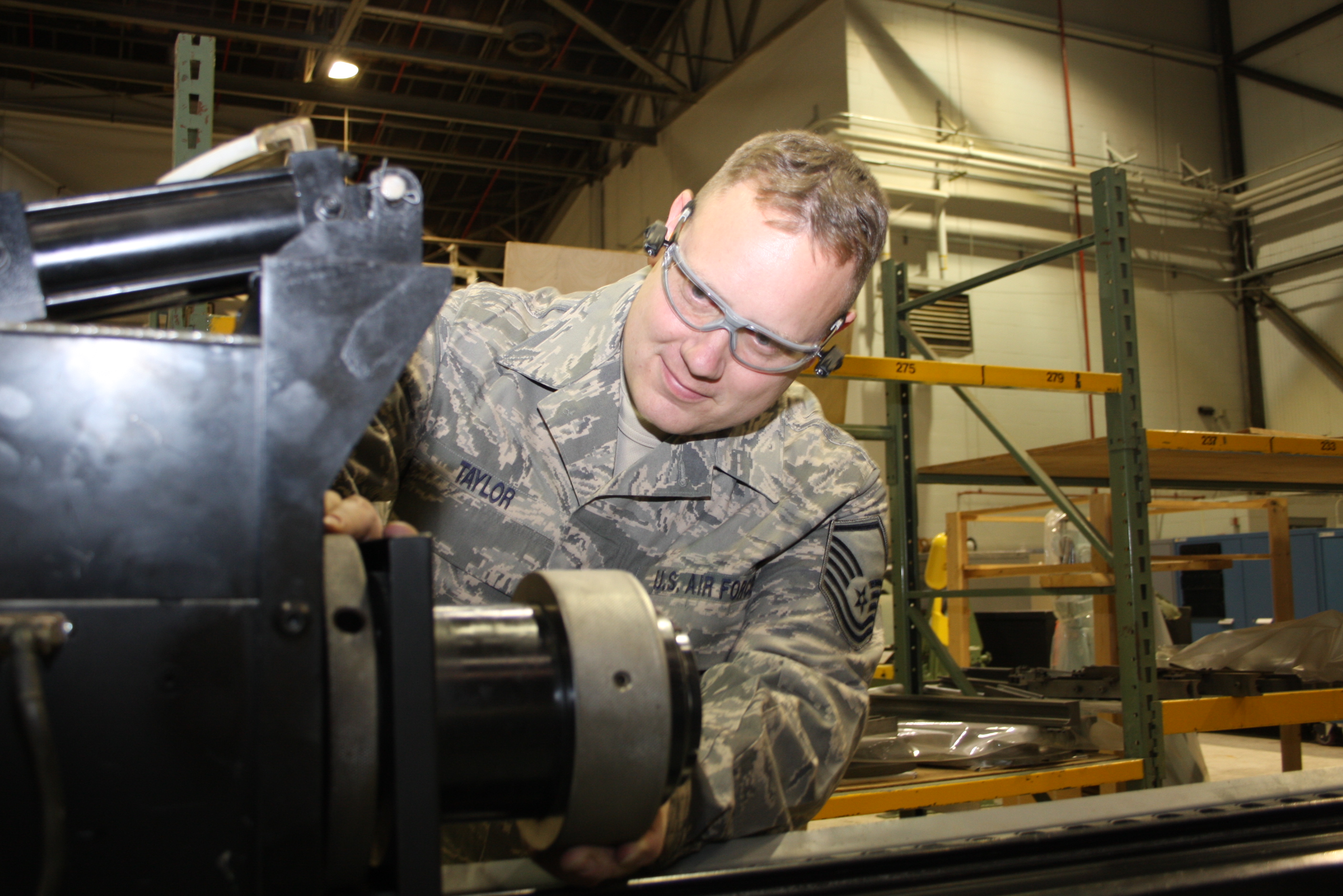 Hard at work inside the Aircraft Structural Repair Shop > 445th Airlift ...