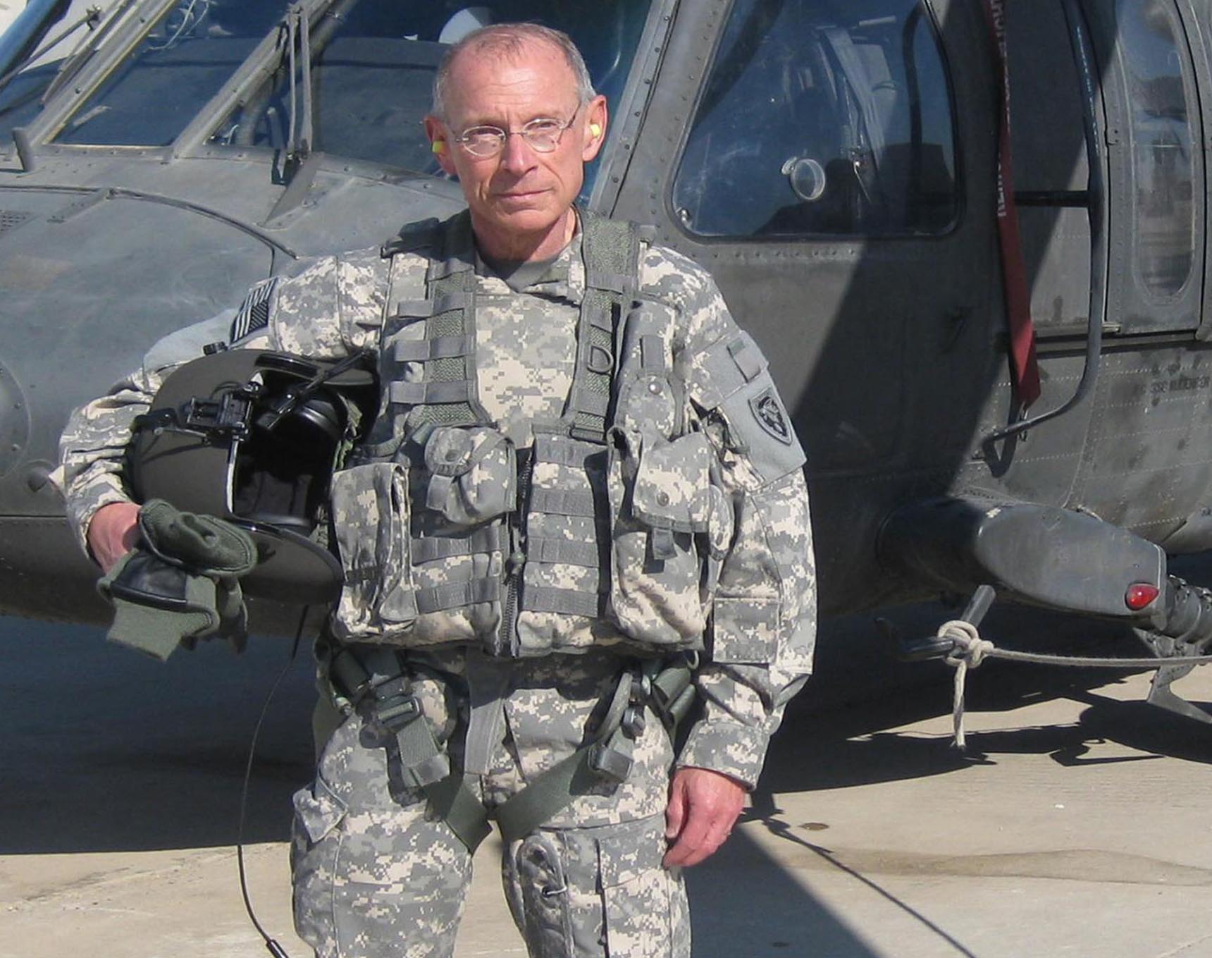 Retired Army Col. (Dr.) Lionel M. Nelson, wearing his flight gear ...