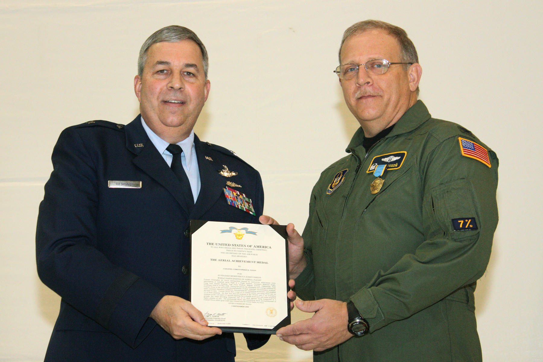 Medical commander recognized for Aerial Achievement > Grissom Air ...