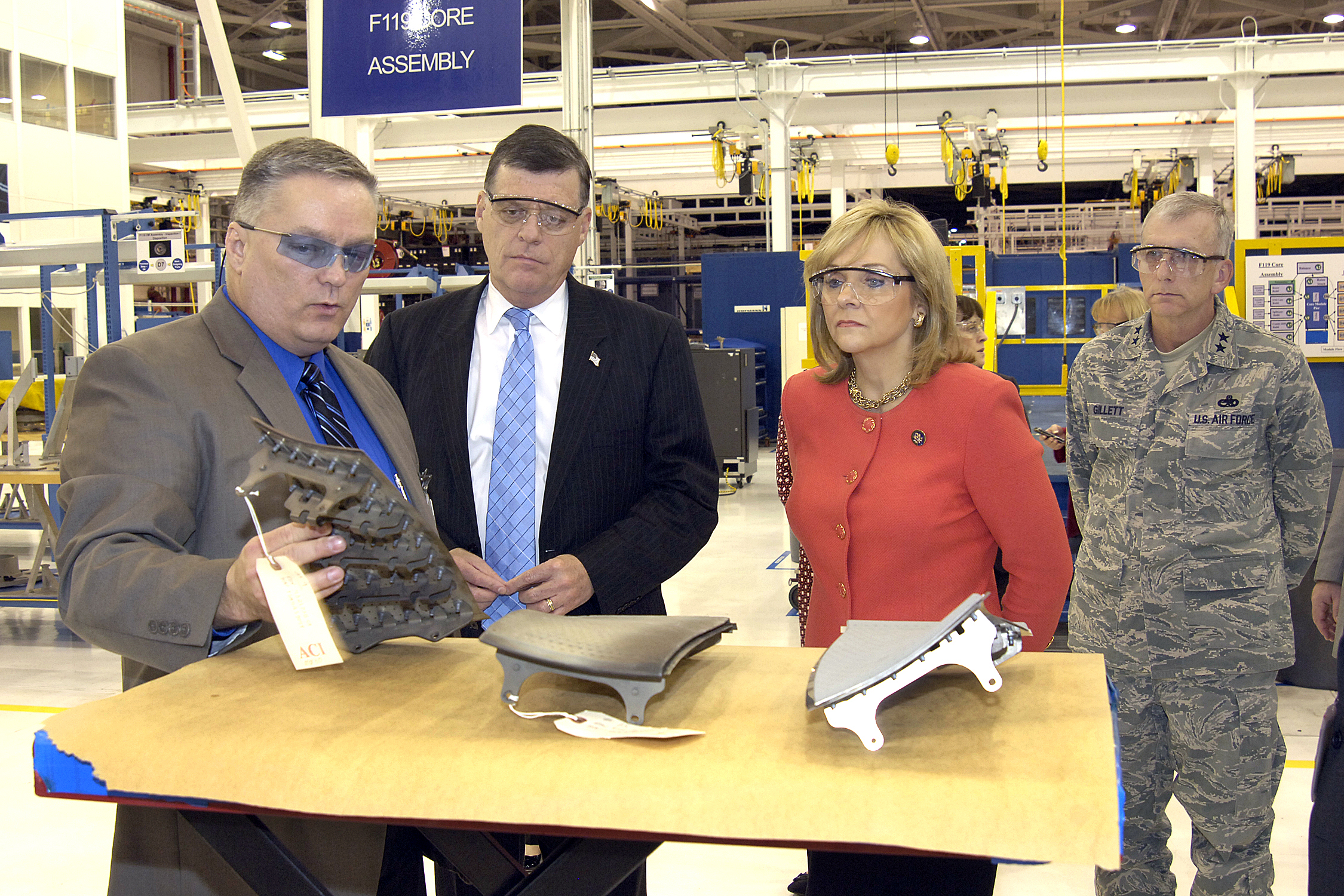 Representatives Cole, Fallin tour Air Logistics Center during Tinker ...