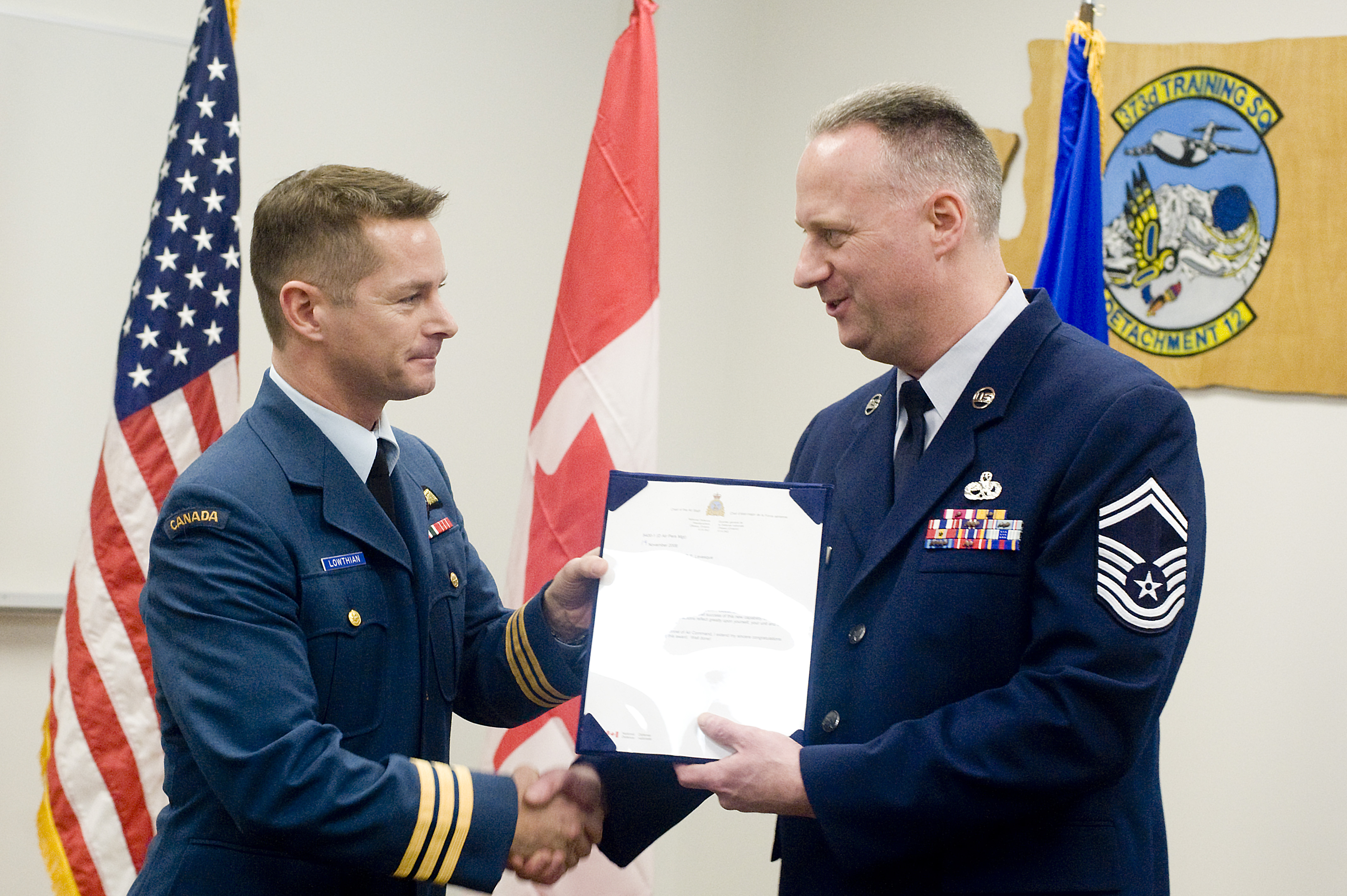 Canadian air force honors McChord Airman