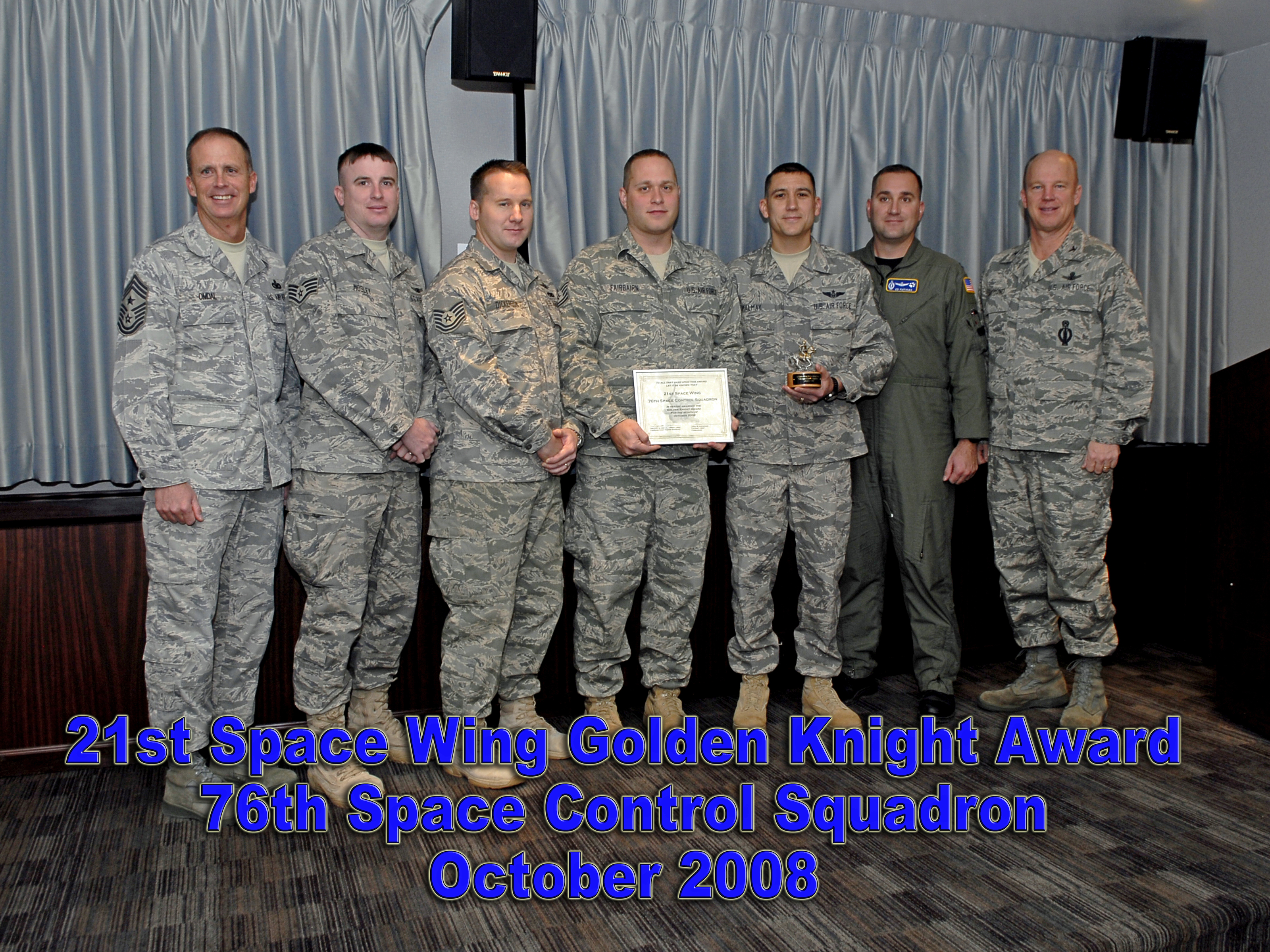 21st Space Wing “Golden Knight” for October 2008 > Peterson and ...