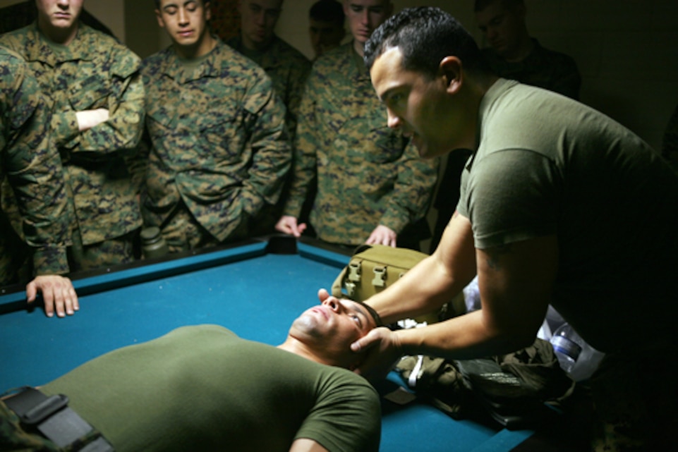 Connecticut sailor gets Marines in combat mindset > United States ...