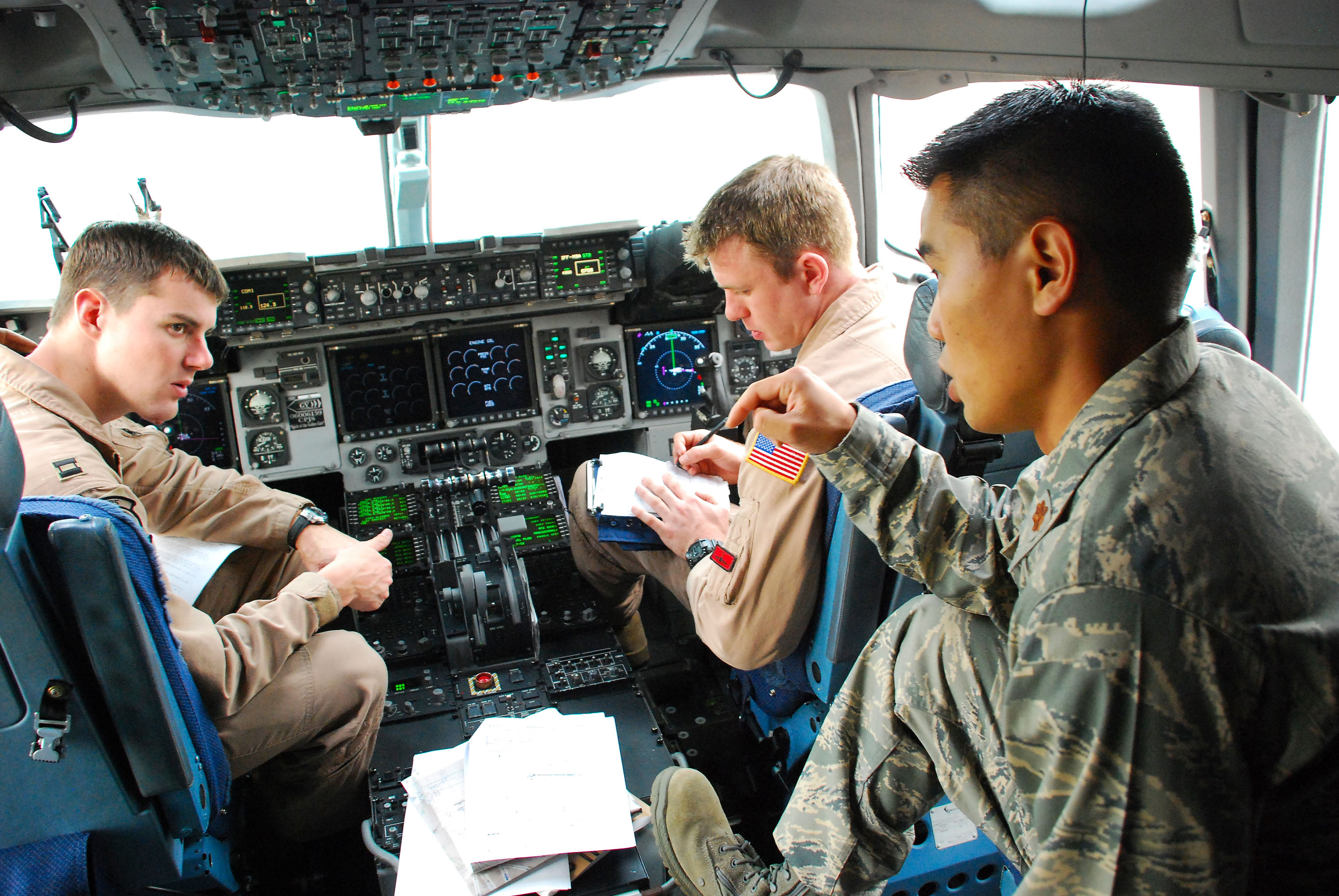 Pre-flight huddle