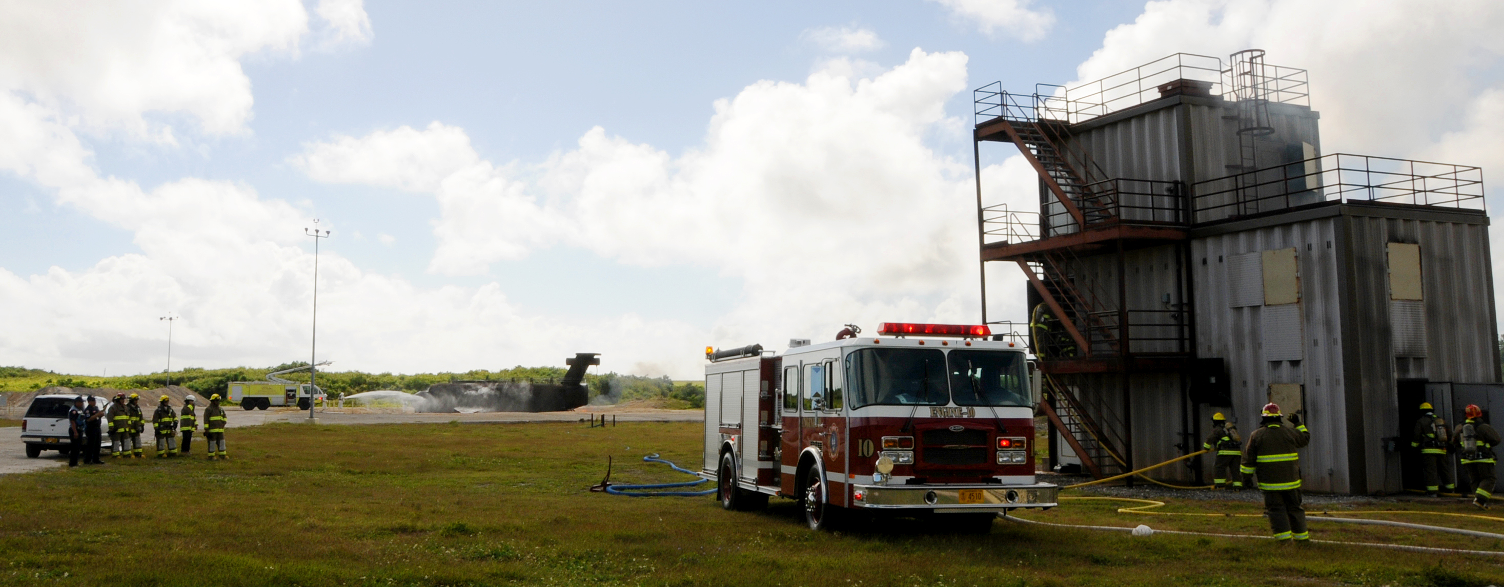 Team Andersen Fire and Emergency Services holds Joint Training with ...