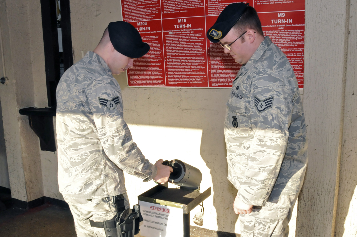 Security Forces Airmen keep weapons locked and loaded > Royal Air Force ...