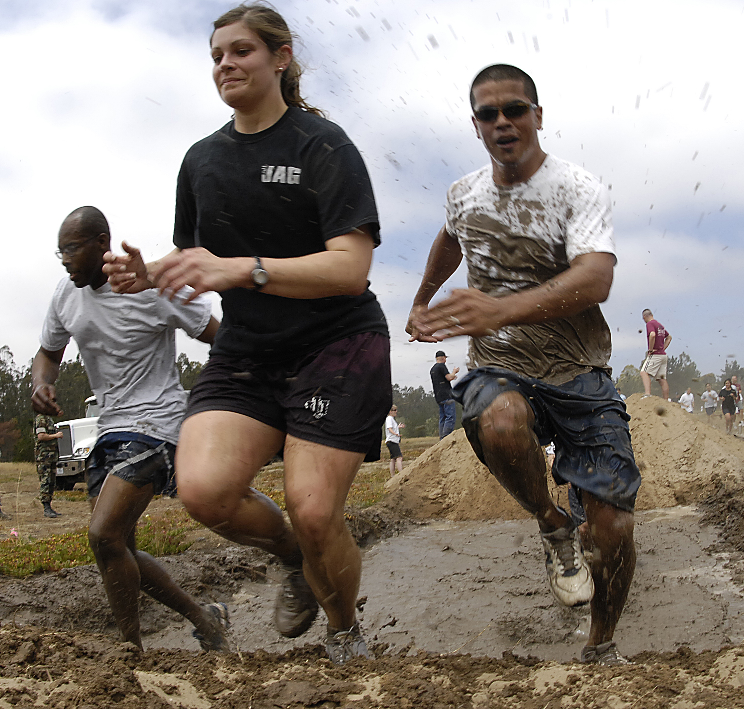 Mud doesn't stop 'em