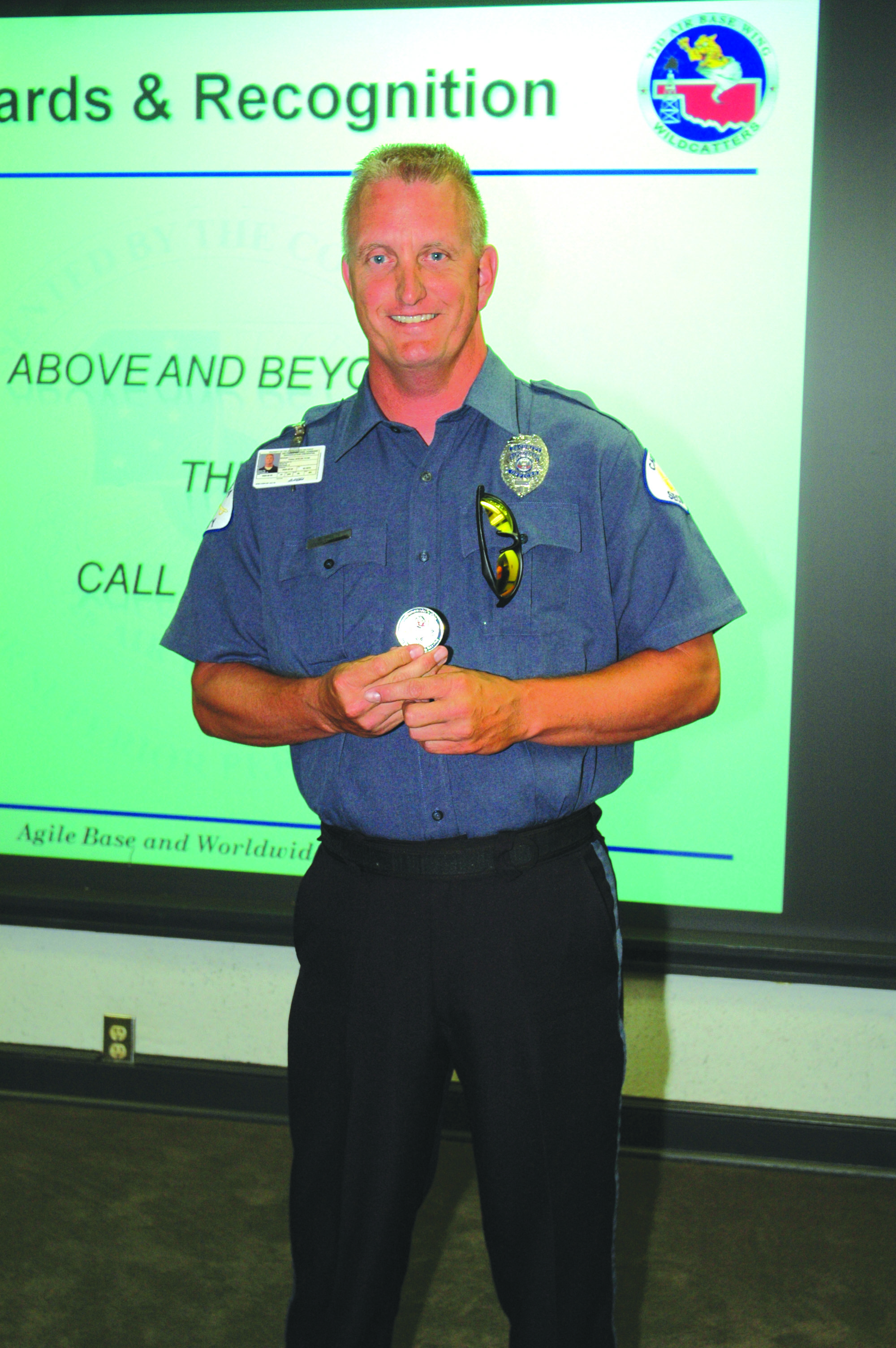 Gate guard initiates life-saving action > Tinker Air Force Base ...