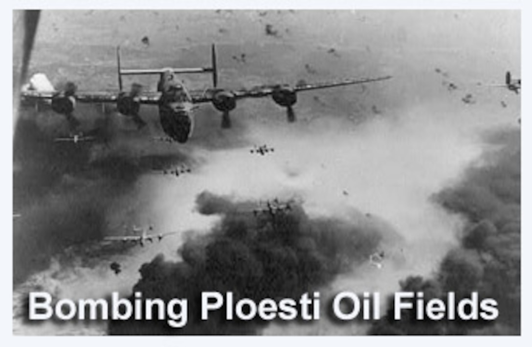 Bombing Ploesti oil fields